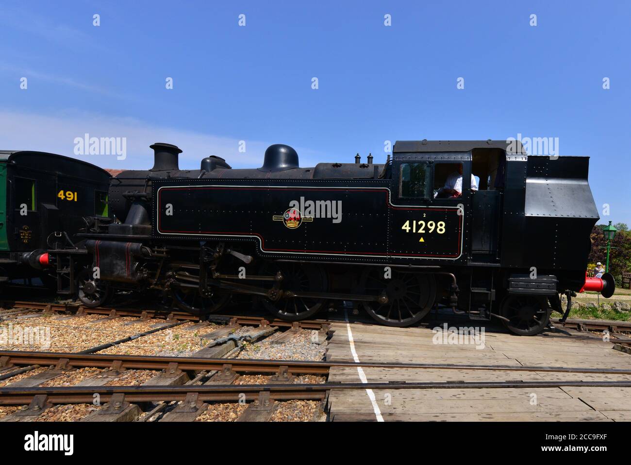 Ivatt class locomotive 2 MT Stock Photo - Alamy