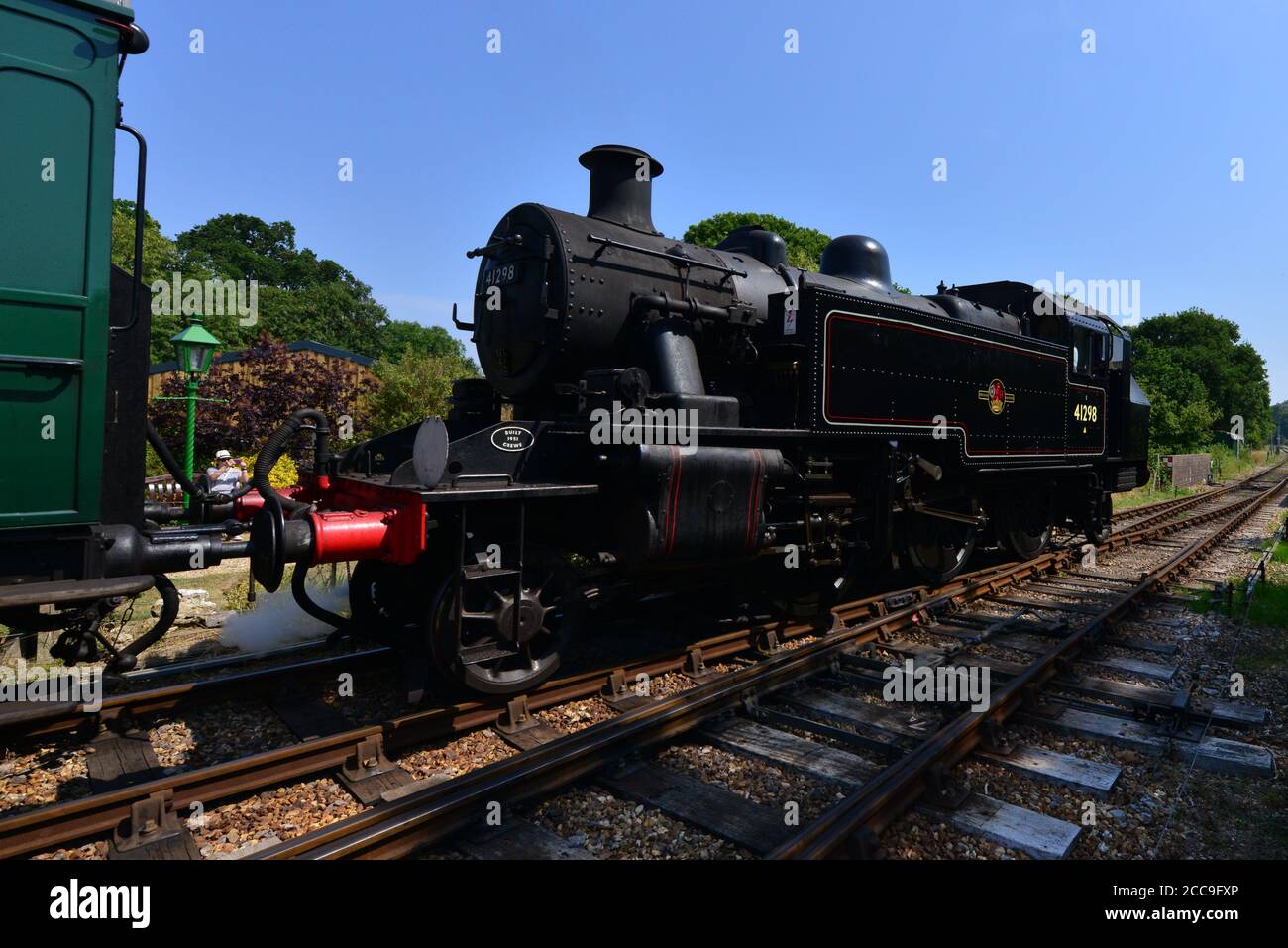 Ivatt class locomotive 2 MT Stock Photo - Alamy