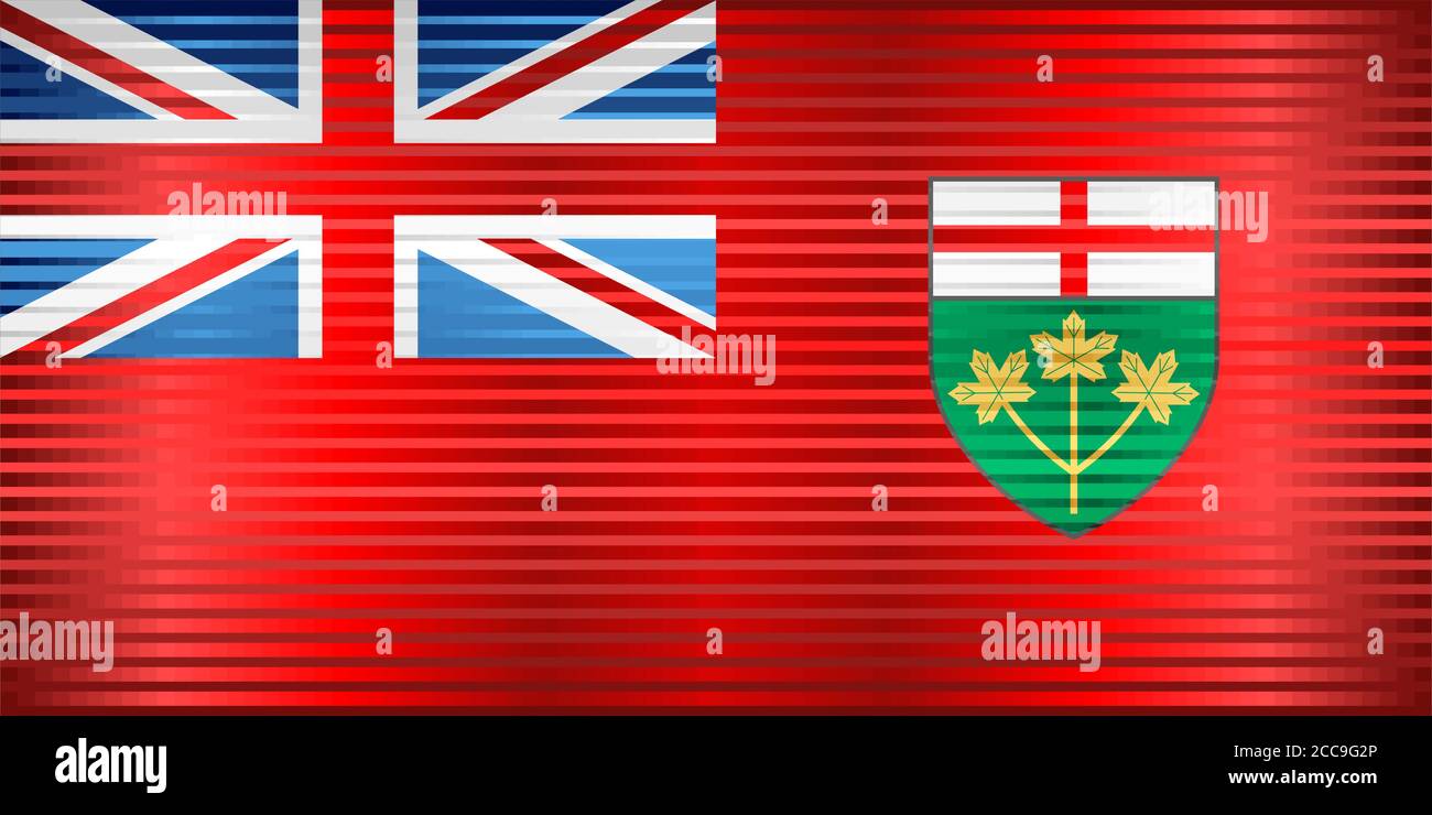 Flag of the province of ontario Stock Vector Images - Alamy