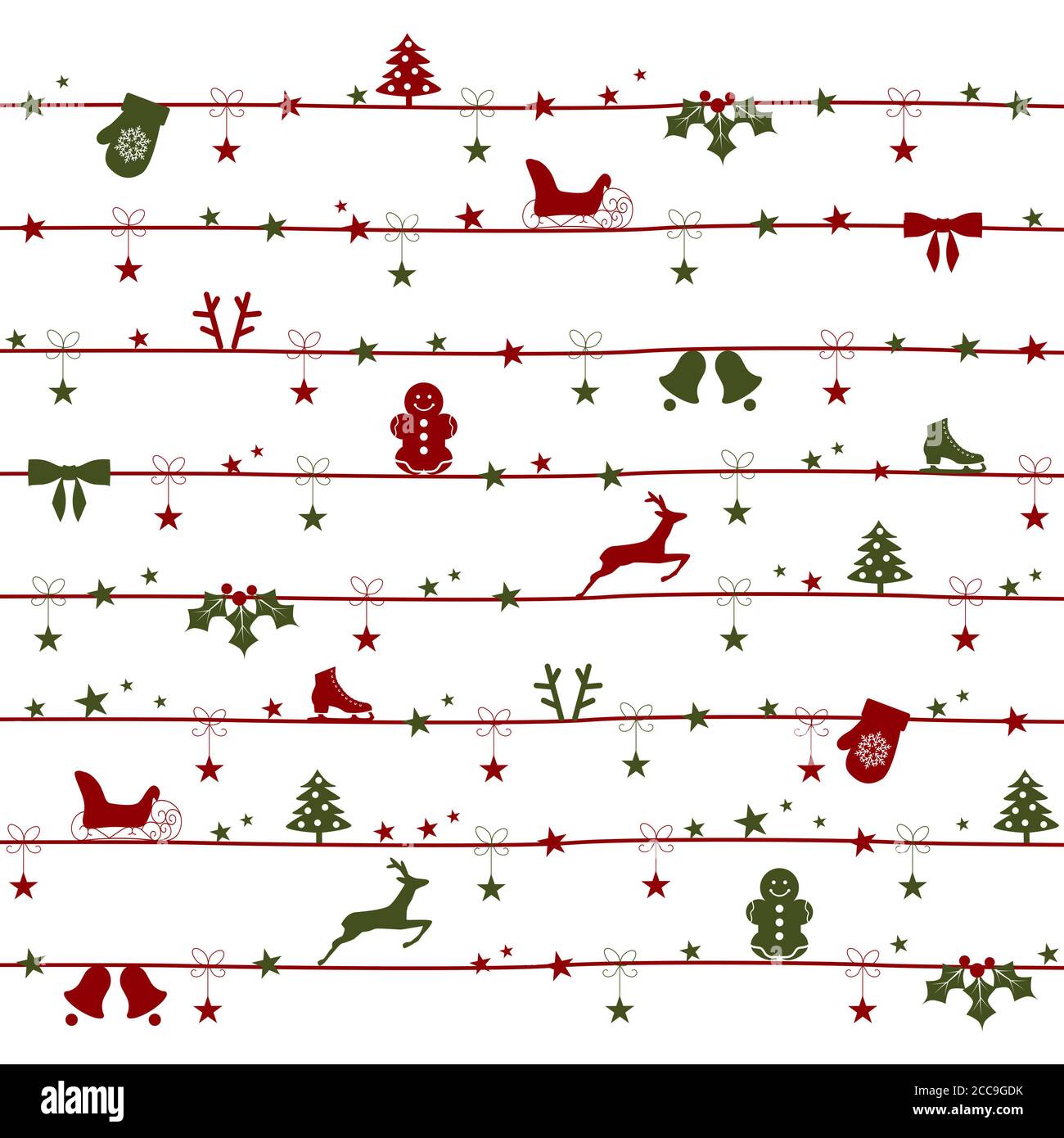 Illustration of a Christmas background with Christmas-related icons ...