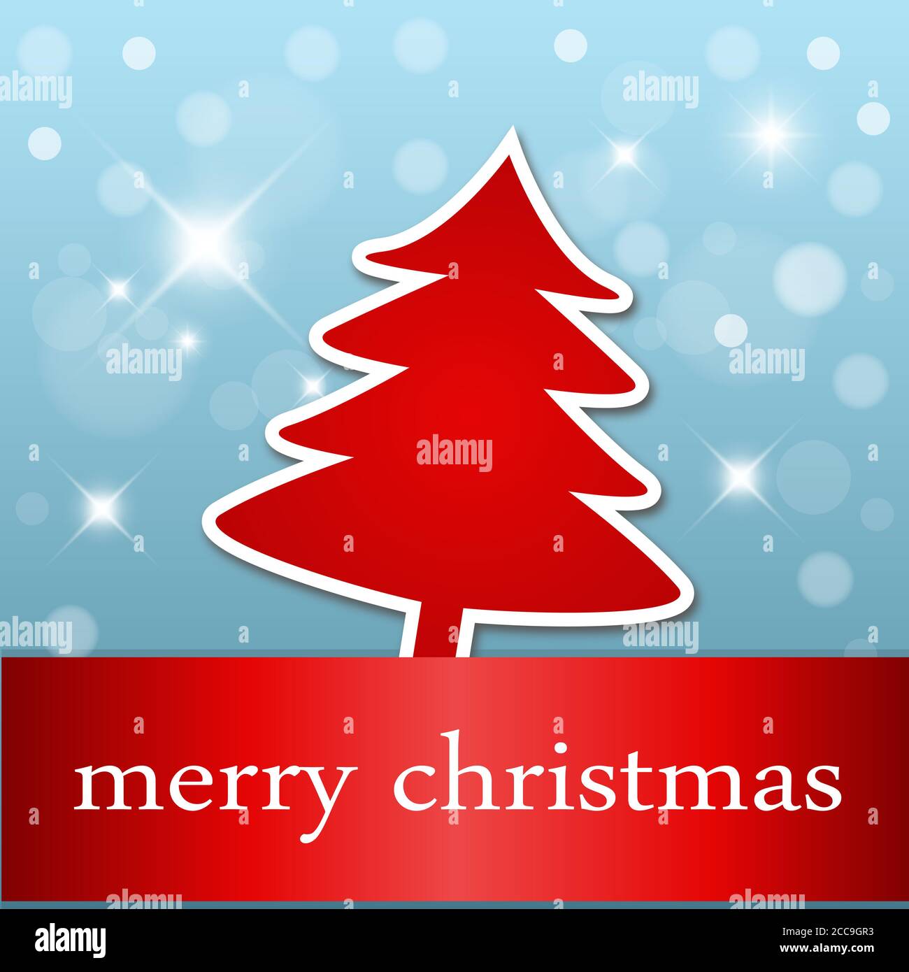 Illustration of a beautiful Christmas poster with a decorated Christmas ...