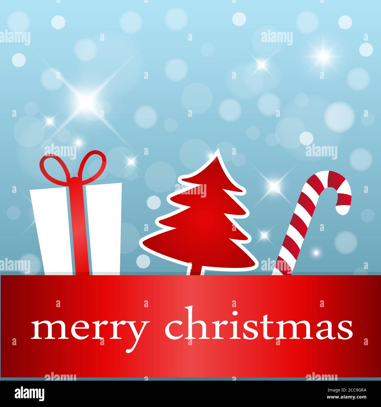 Illustration of a beautiful Christmas poster with a decorated Christmas ...