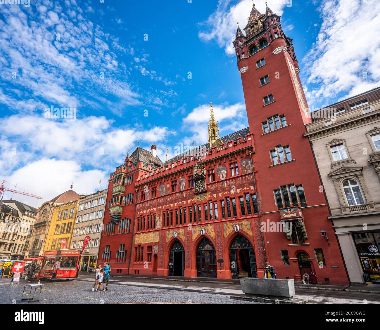 Basel rathaus tower hi-res stock photography and images - Alamy