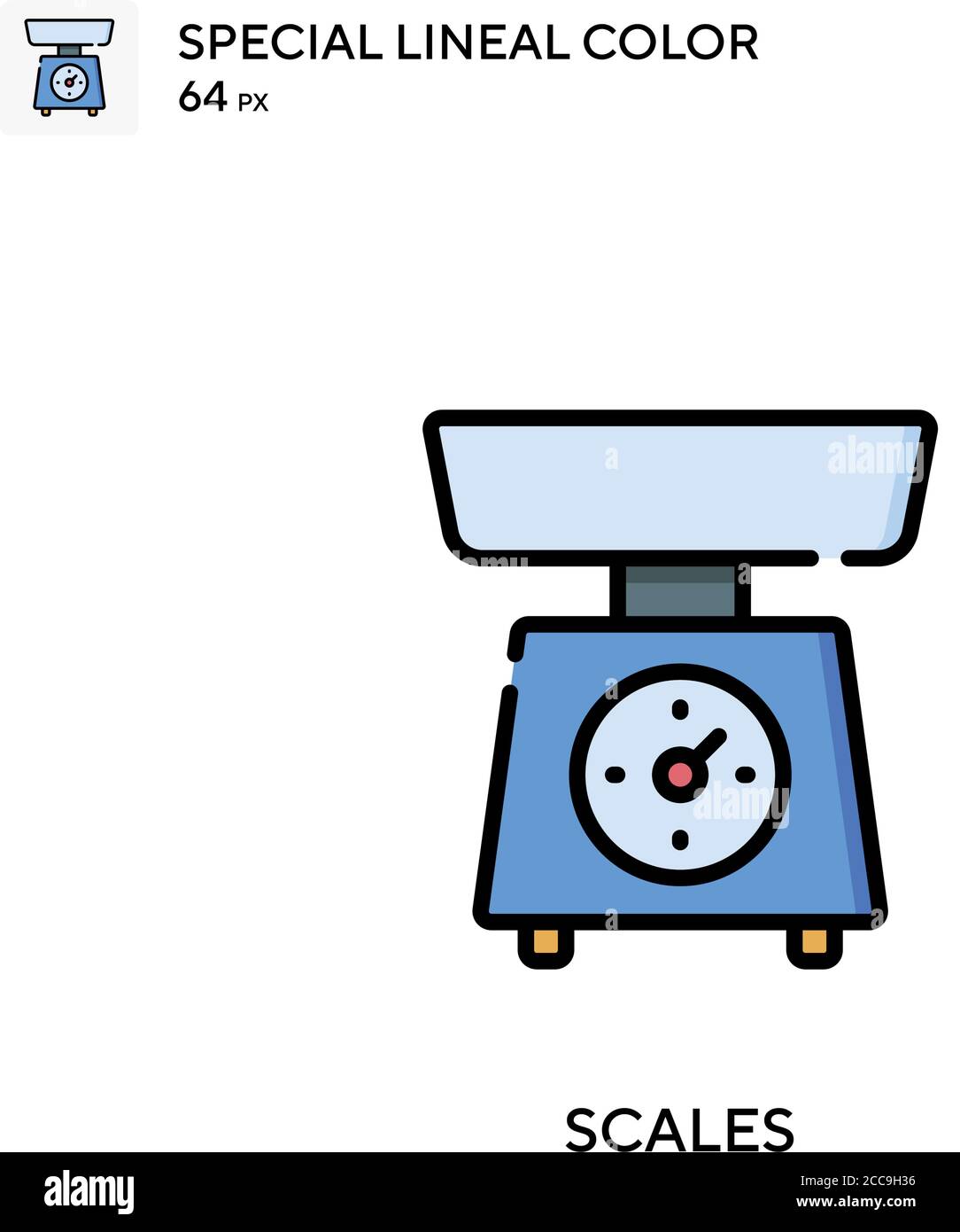 Scales Special lineal color vector icon. Illustration symbol design ...