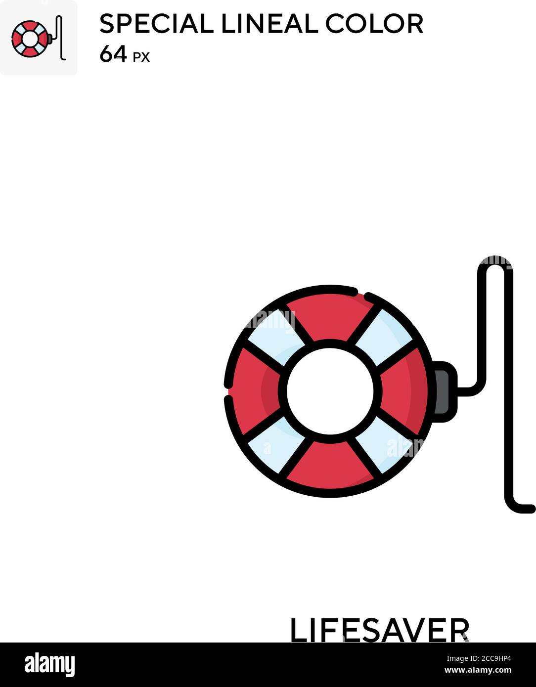 Lifesaver Special lineal color vector icon. Illustration symbol design ...