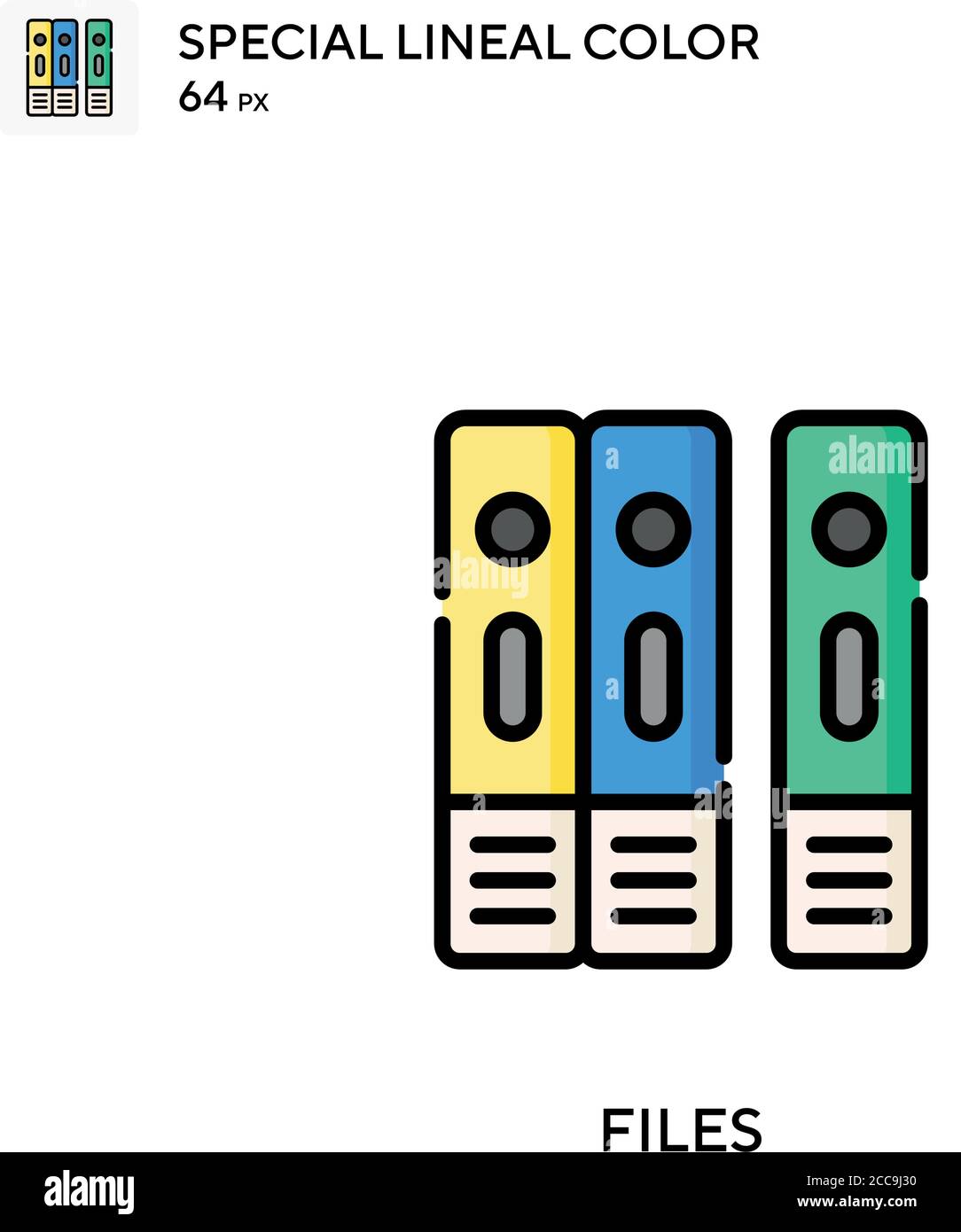 Files Special lineal color vector icon. Illustration symbol design ...
