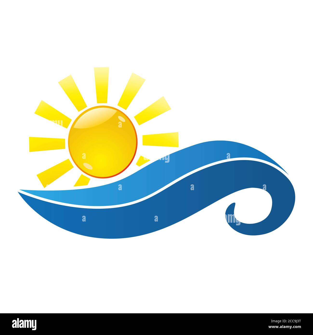 Beach sunrise sun behind Cut Out Stock Images & Pictures - Alamy