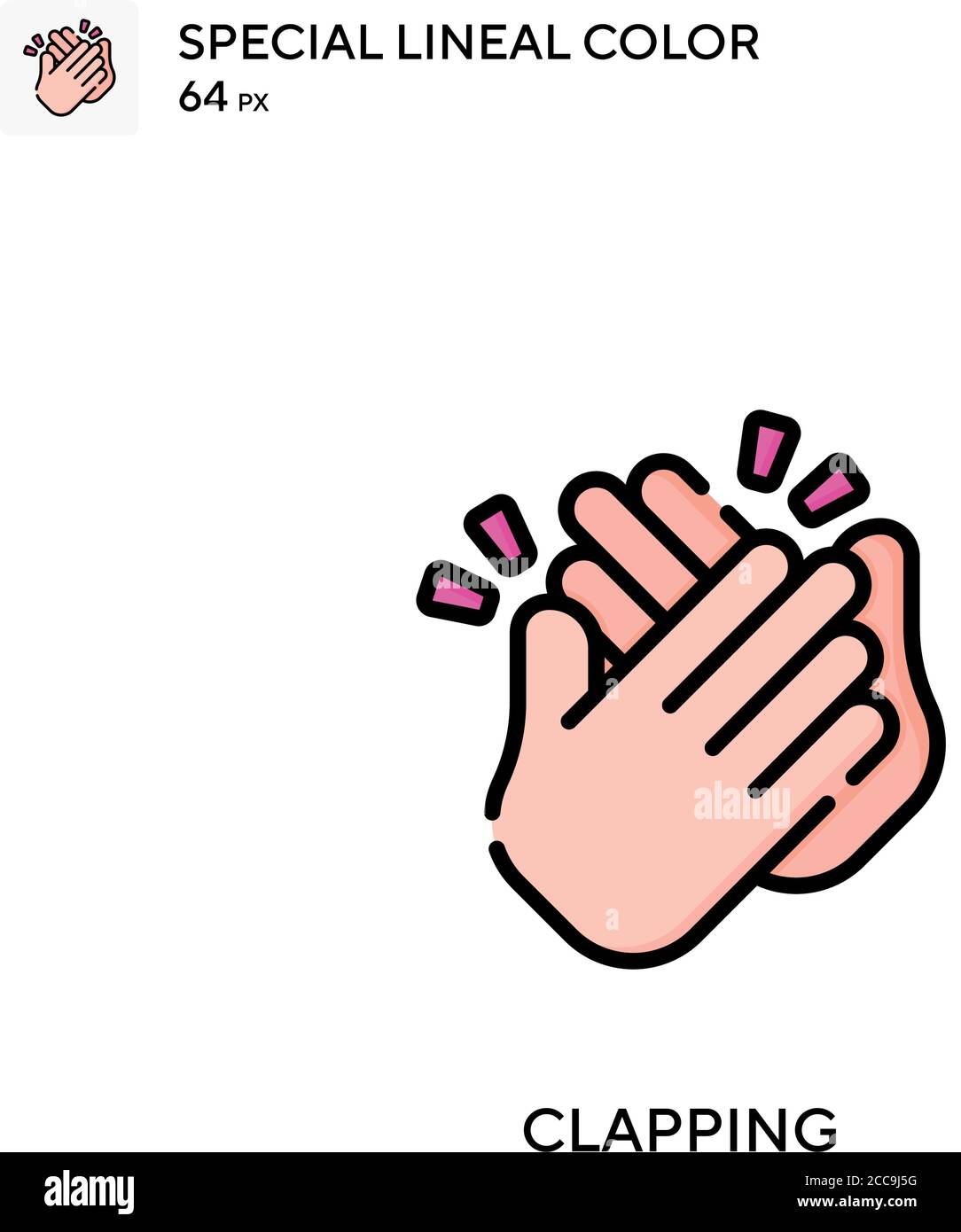 Clapping Special lineal color vector icon. Illustration symbol design ...