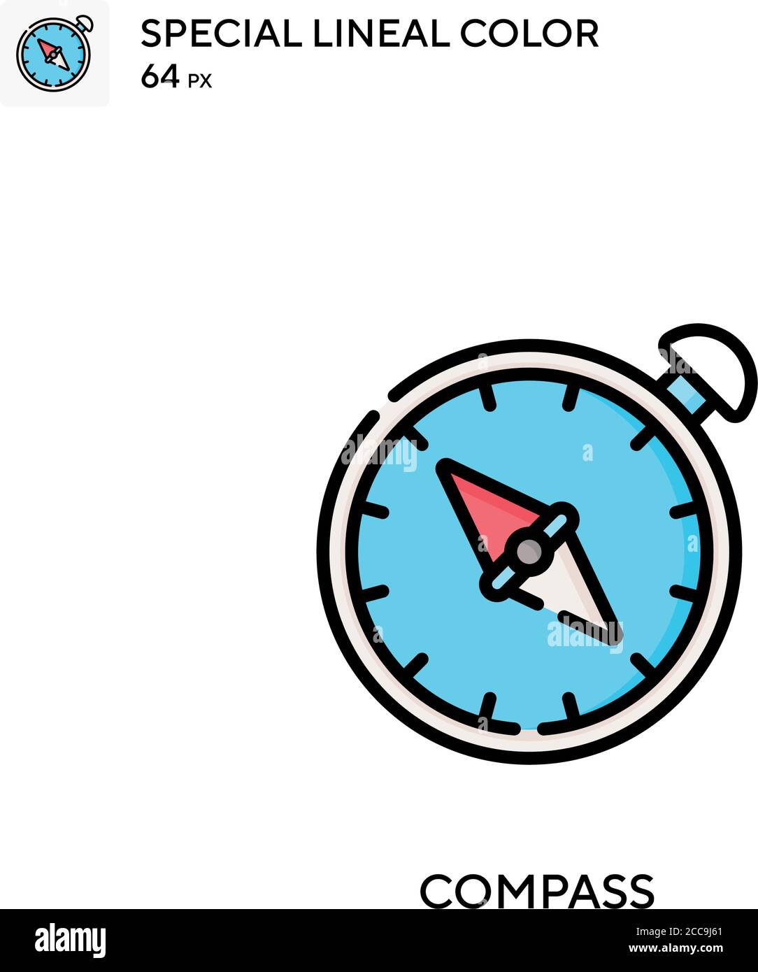 Compass Special lineal color vector icon. Illustration symbol design ...