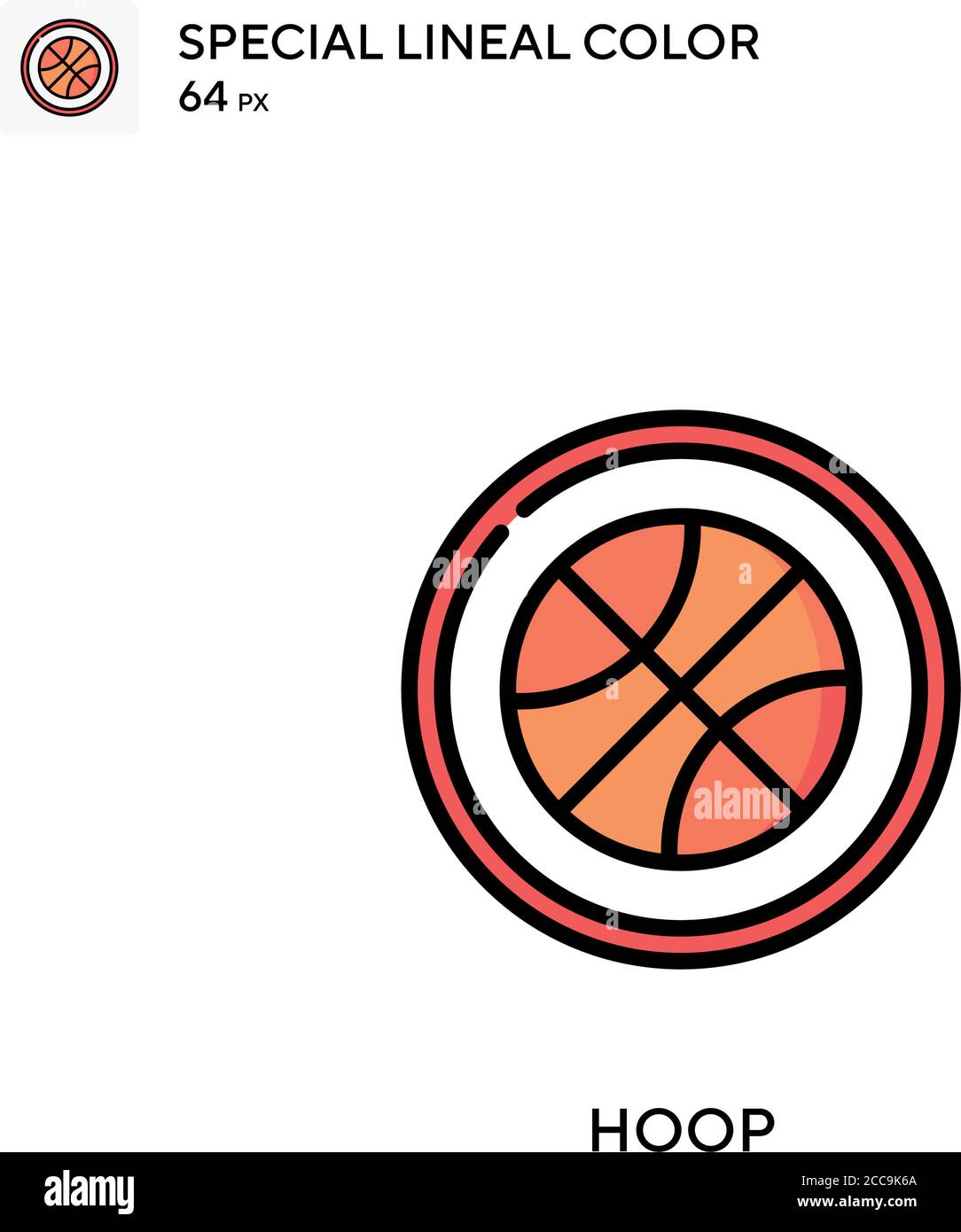 Hoop Special lineal color vector icon. Illustration symbol design ...