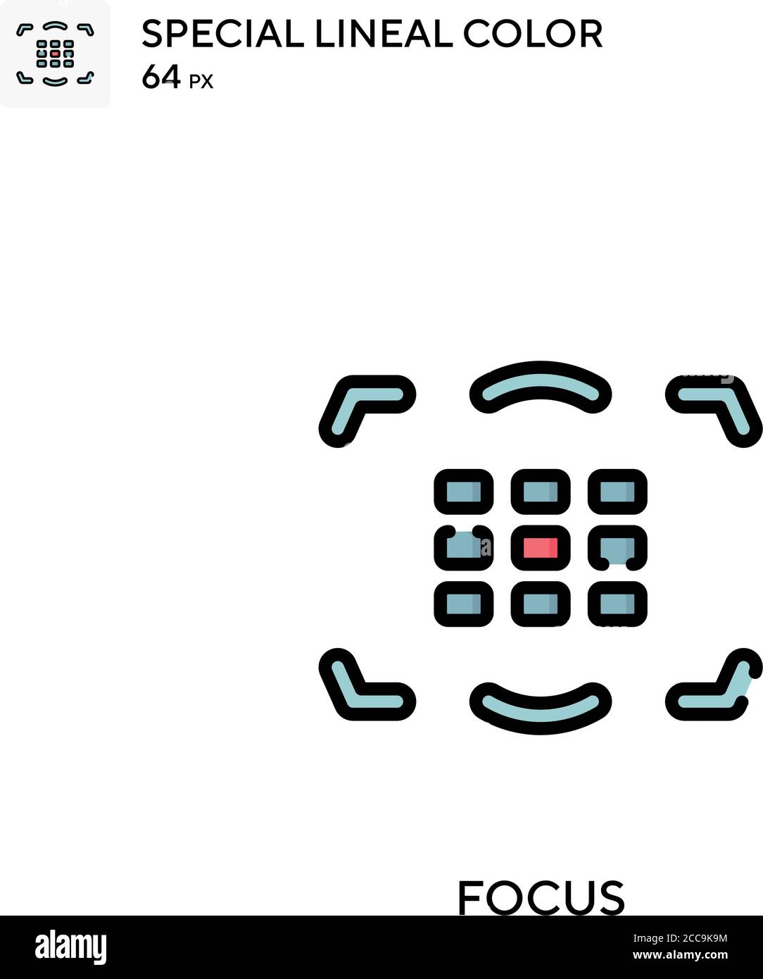 Focus Special lineal color vector icon. Illustration symbol design ...