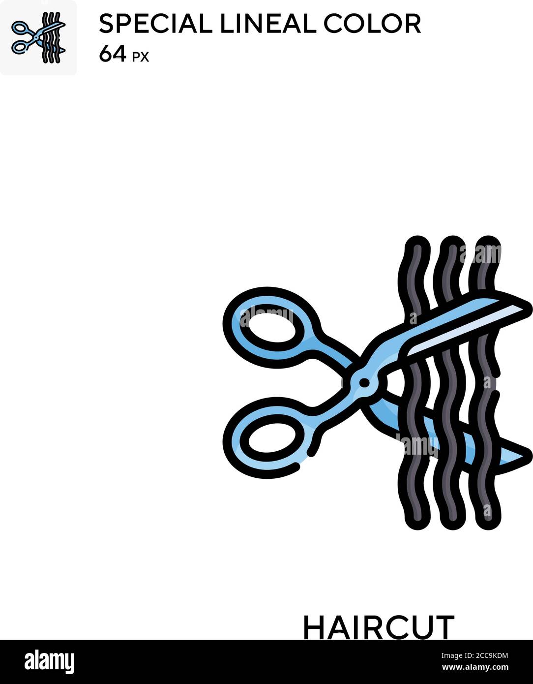 Haircut Special lineal color vector icon. Illustration symbol design ...
