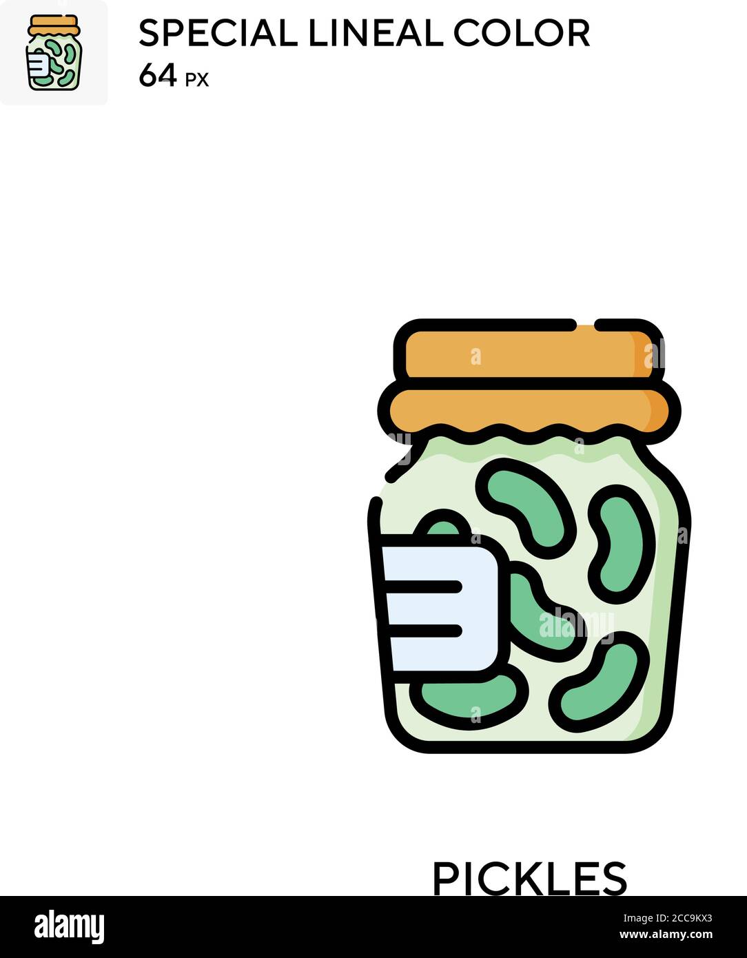 Pickles Special lineal color vector icon. Illustration symbol design ...