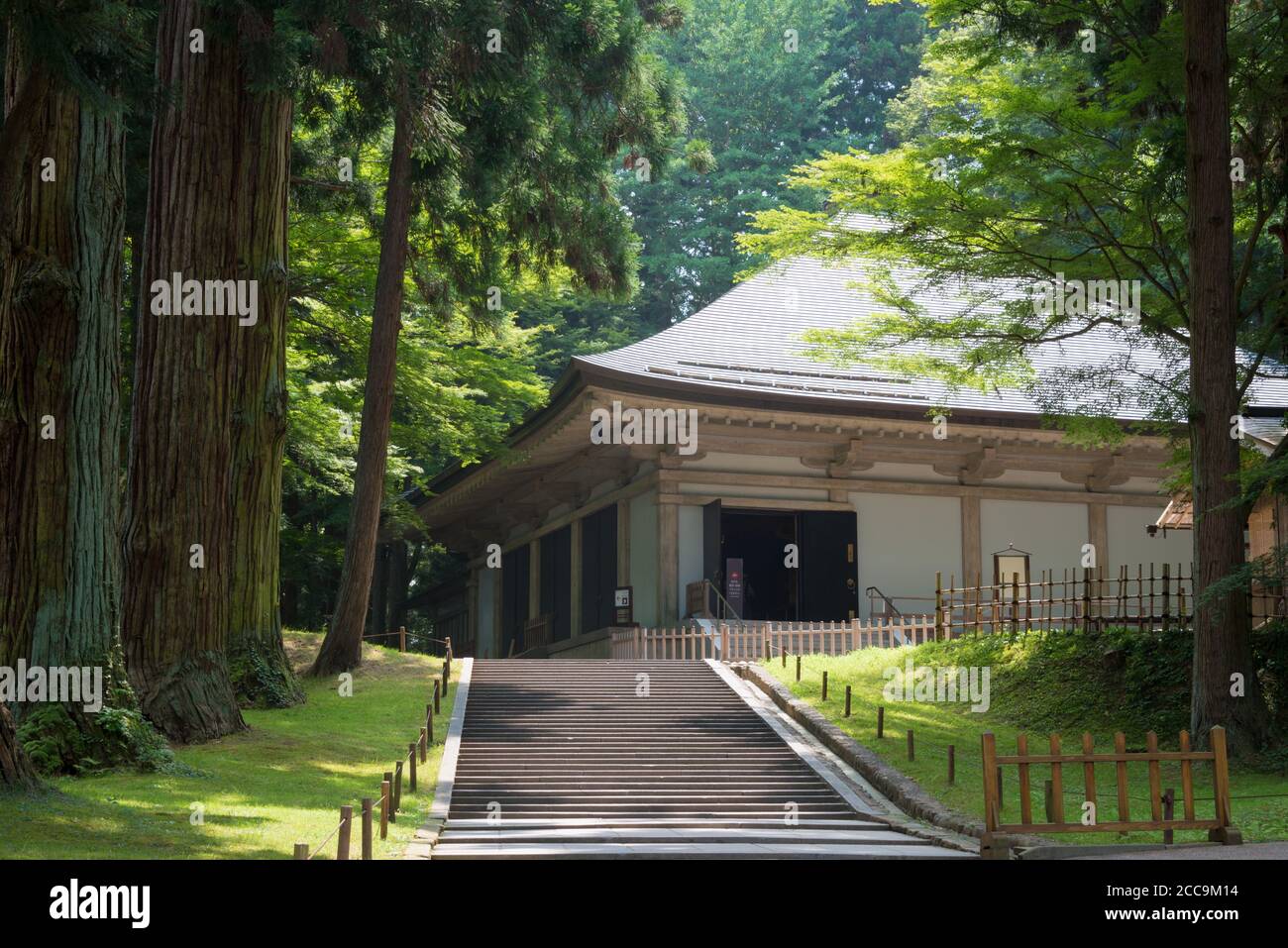Iwate, Japan - konjikido Hall at Chusonji Temple in Hiraizumi, Iwate ...