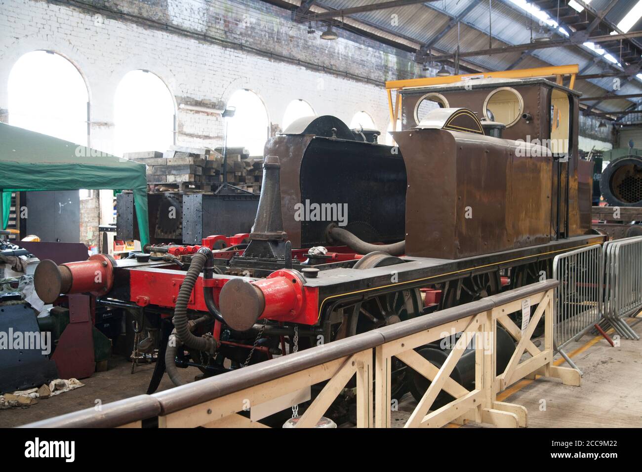 LB&sCR A1 Class A1/X Locomotive under restoration in the workshop at ...