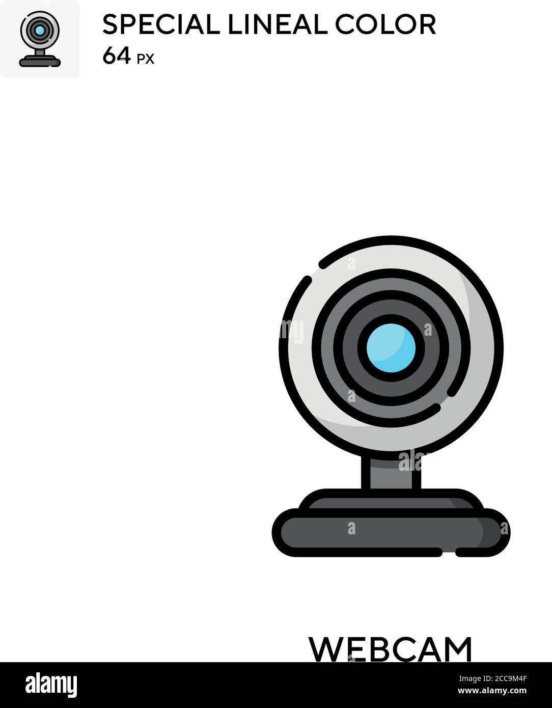 Webcam Special lineal color vector icon. Illustration symbol design ...