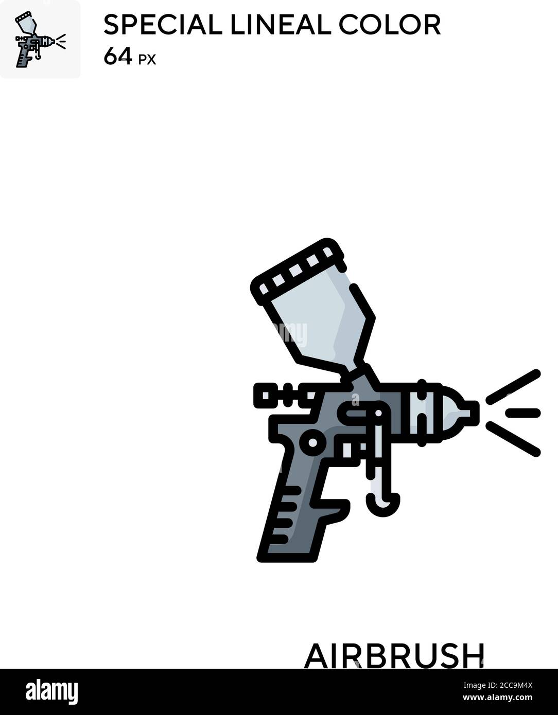 Airbrush Special lineal color vector icon. Illustration symbol design ...