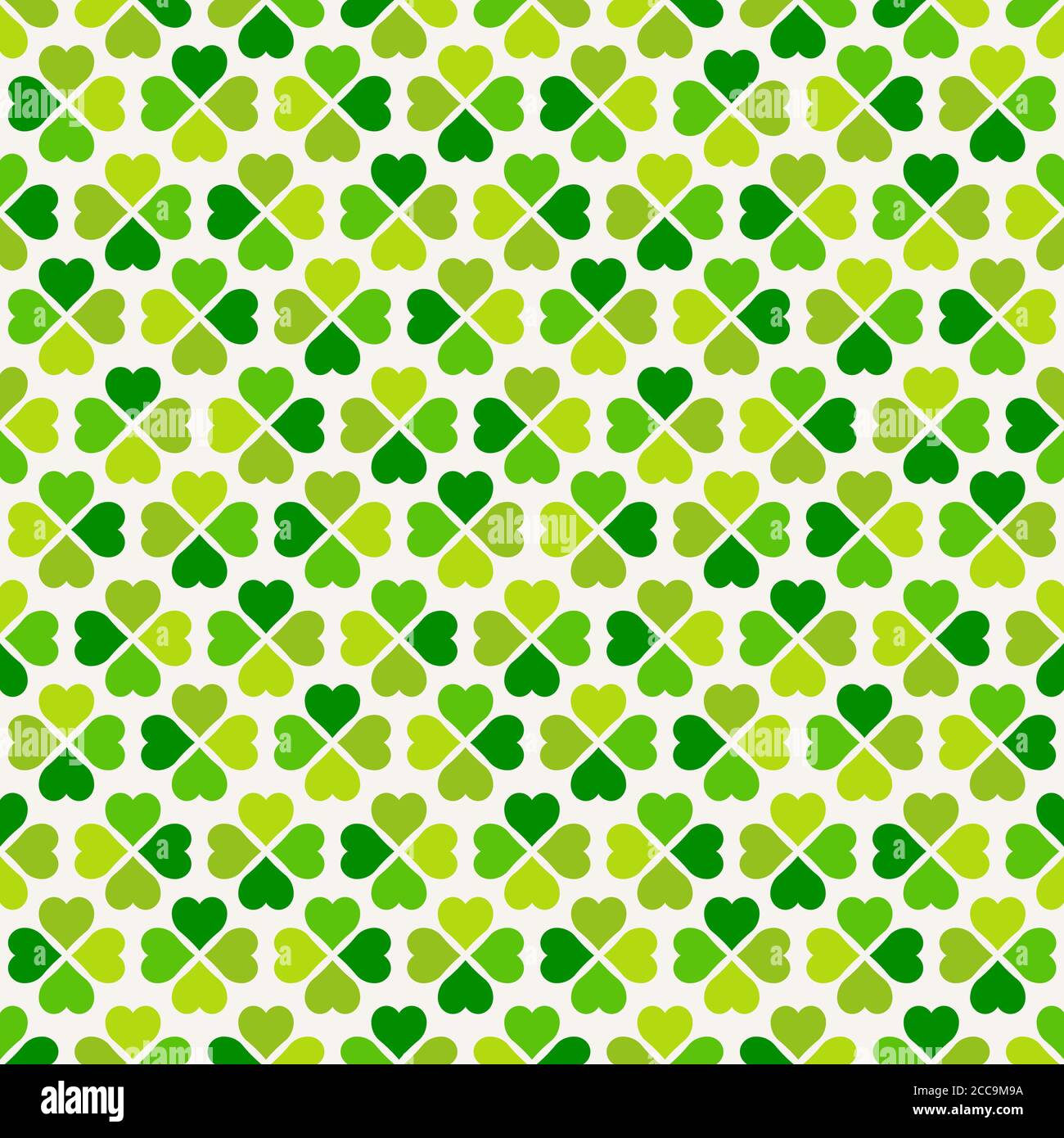 Illustration of a green clover pattern isolated on a white background ...