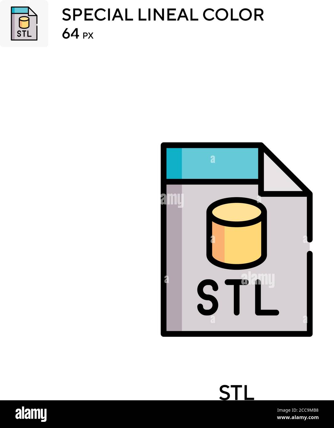 Stl Special lineal color vector icon. Illustration symbol design ...