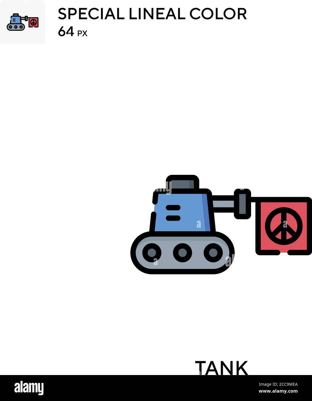 Tank Special lineal color vector icon. Illustration symbol design ...