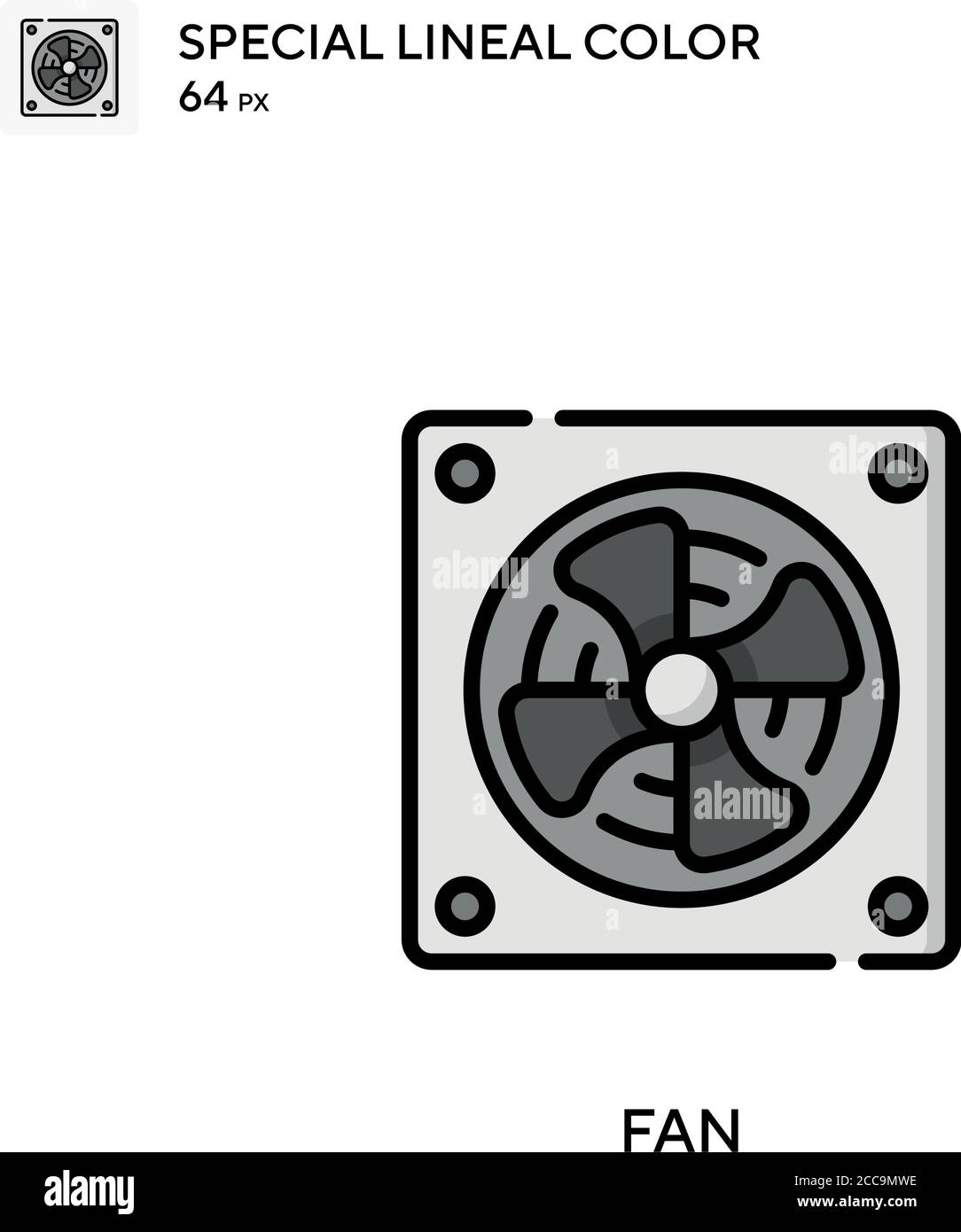 Fan Special lineal color vector icon. Illustration symbol design ...