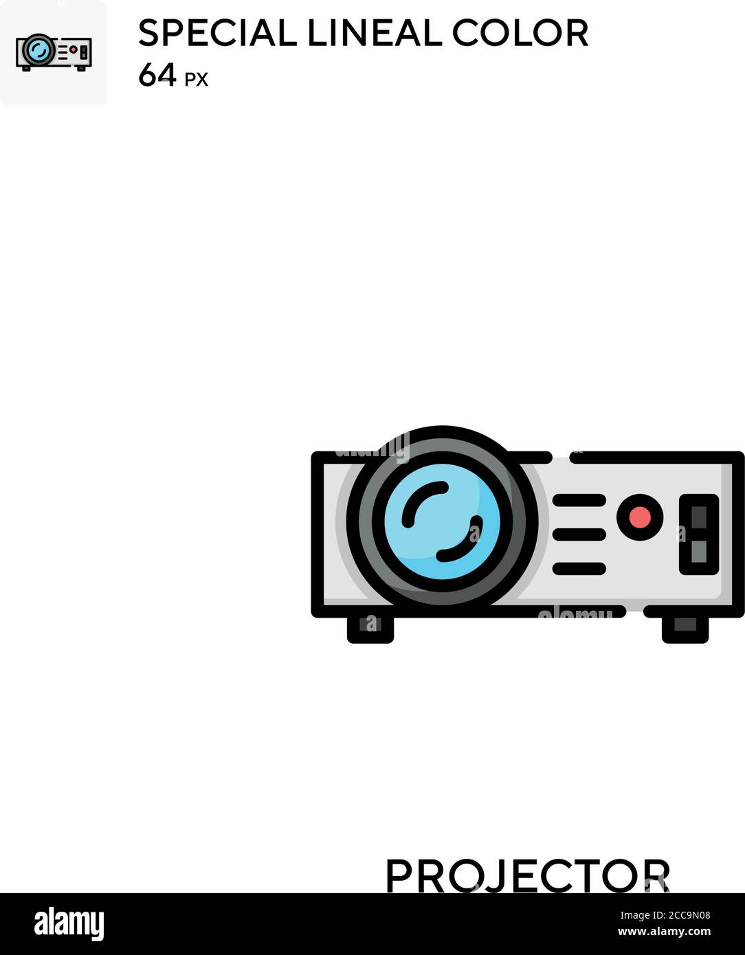 Projector Special lineal color vector icon. Illustration symbol design ...