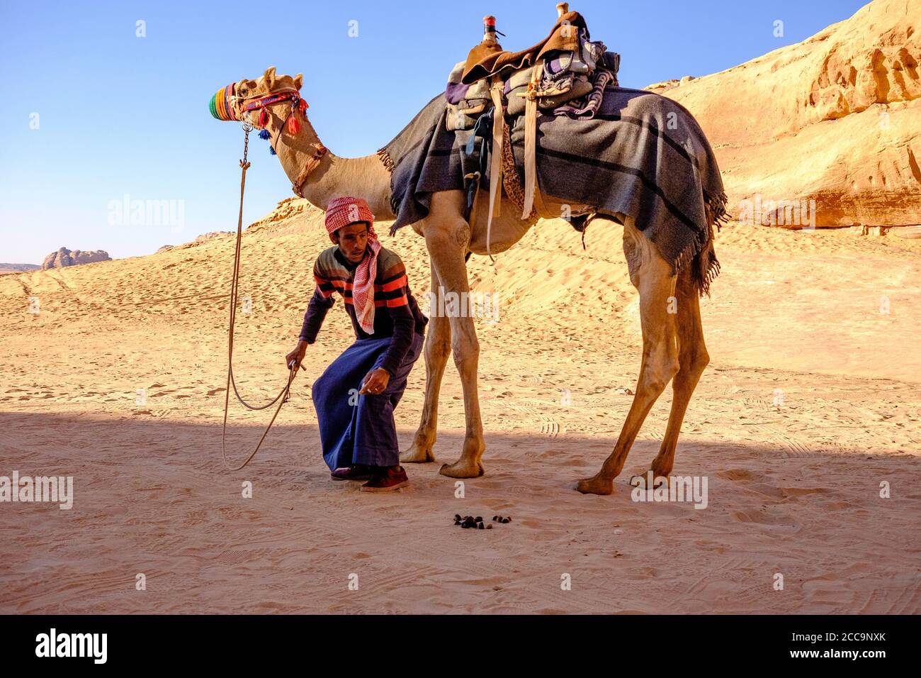 Bedouins in the Wadi Rum Desert, Jordan Stock Photo - Alamy
