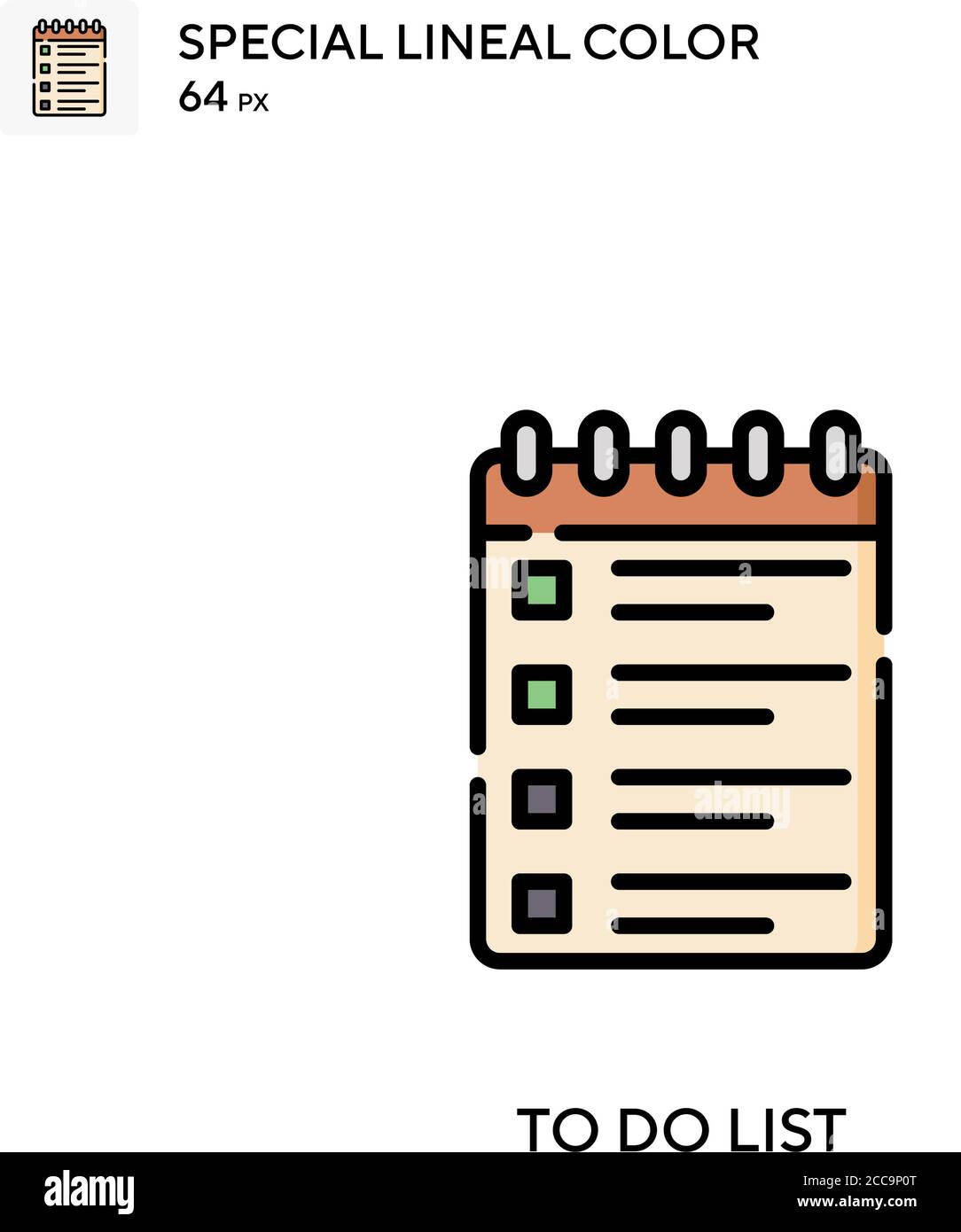 To do list Special lineal color vector icon. Illustration symbol design ...