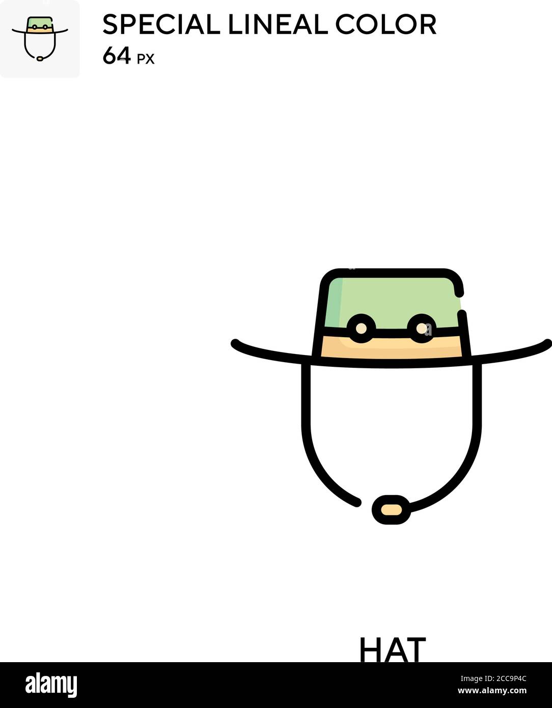 Hat Special lineal color vector icon. Illustration symbol design ...