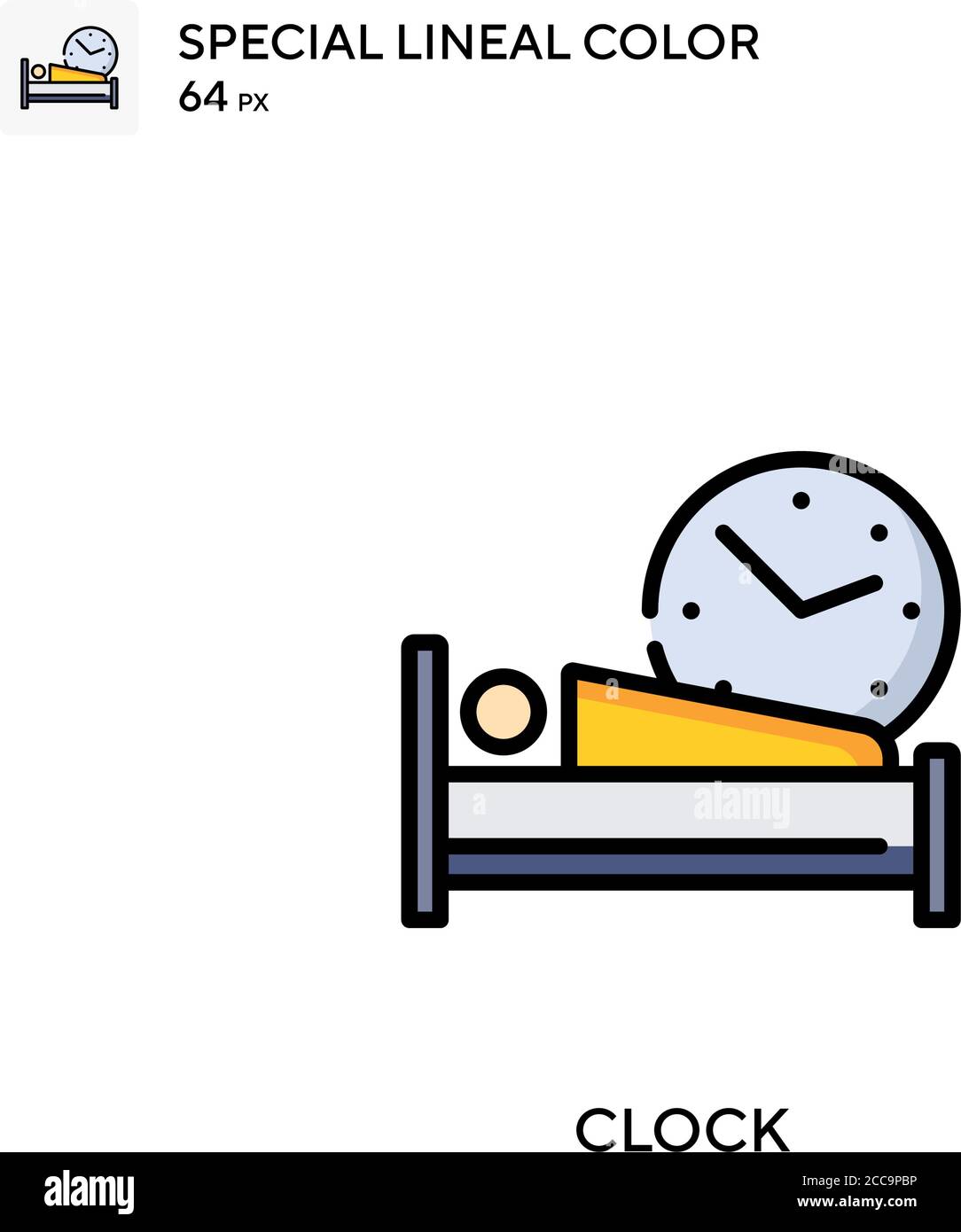 Clock Special lineal color vector icon. Illustration symbol design ...