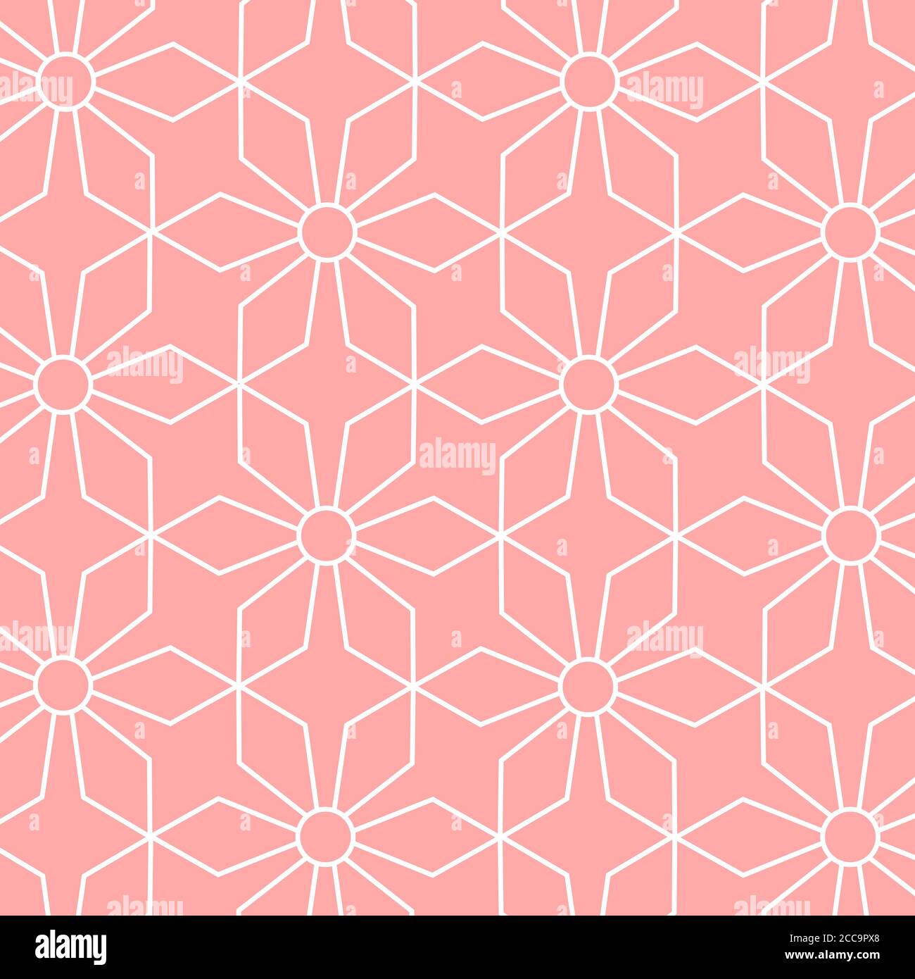Illustration of a seamless pattern isolated on a light pink background ...