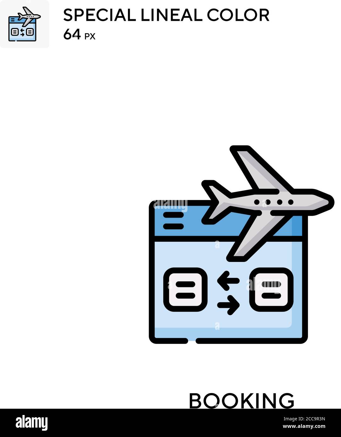 Booking Special lineal color vector icon. Illustration symbol design ...