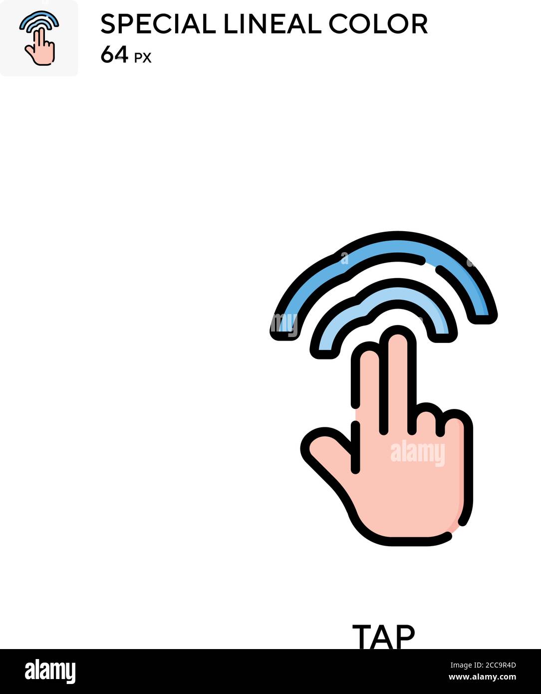 Tap Special lineal color vector icon. Illustration symbol design ...