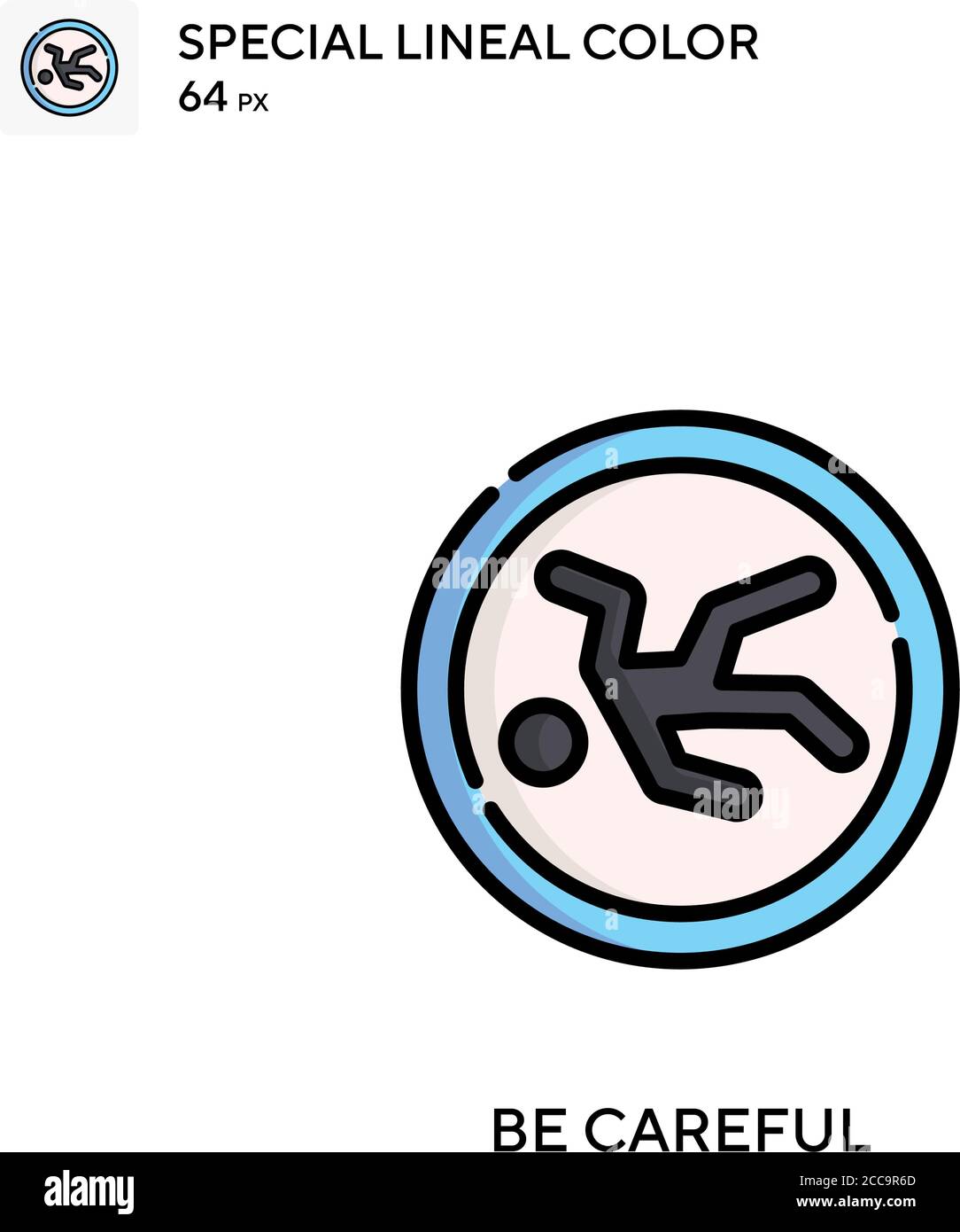 Be careful Special lineal color vector icon. Illustration symbol design ...