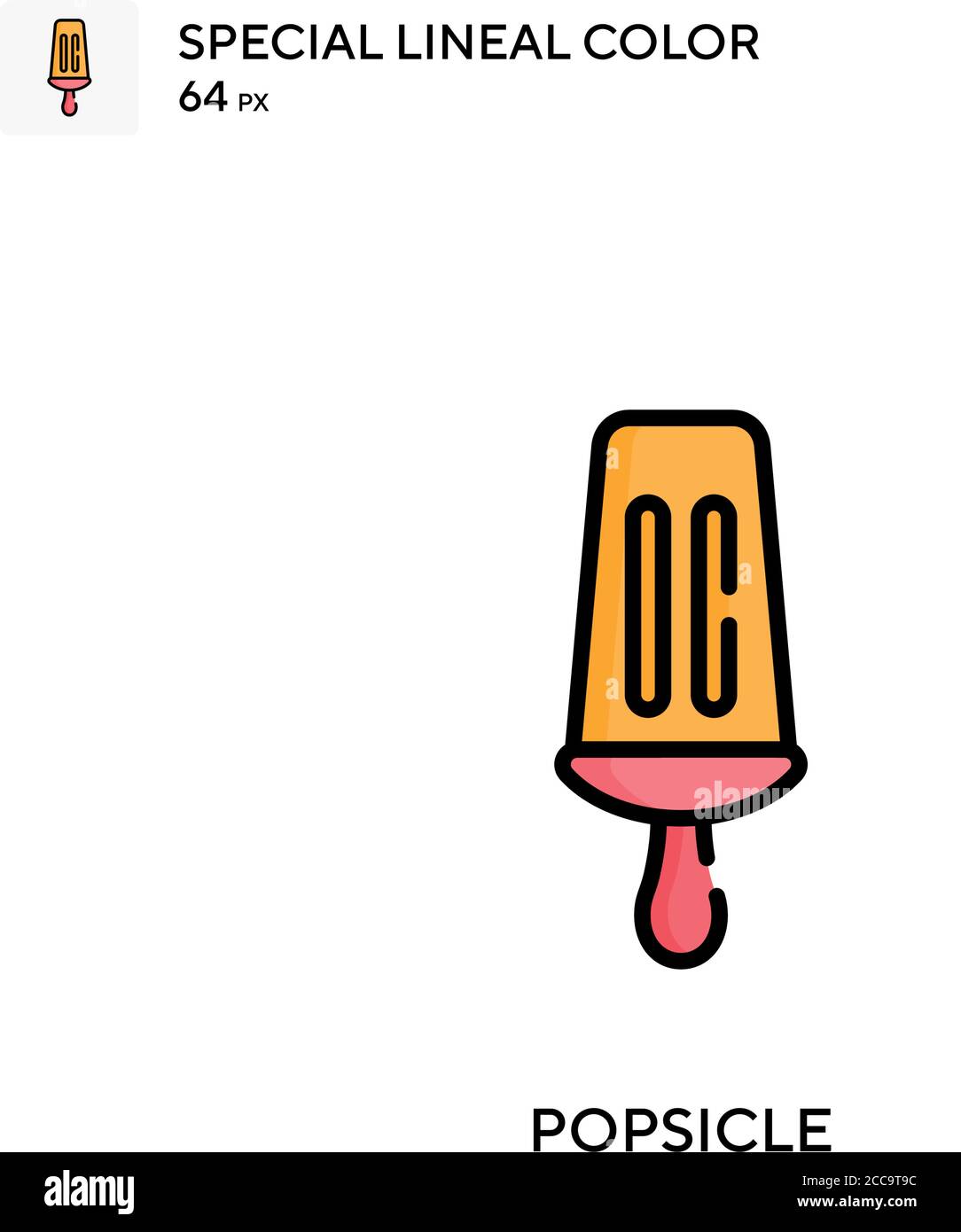 Popsicle Special lineal color vector icon. Illustration symbol design ...