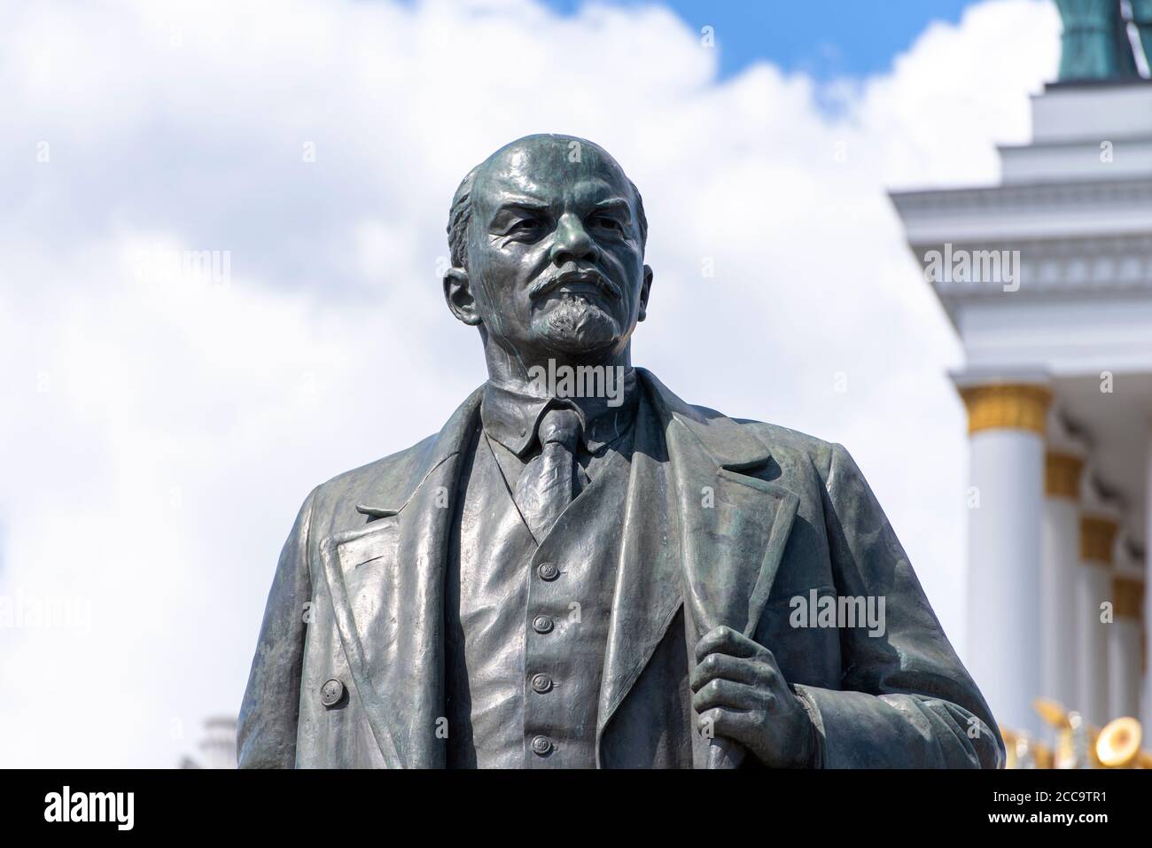 MOSCOW - AUG 09: Monument to Vladimir Lenin in Moscow on August 09 ...