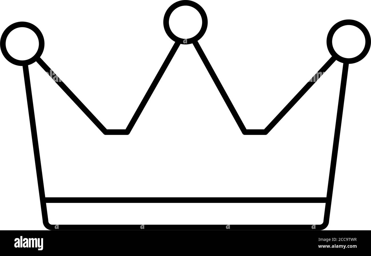 crown king line style icon vector illustration design Stock Vector ...