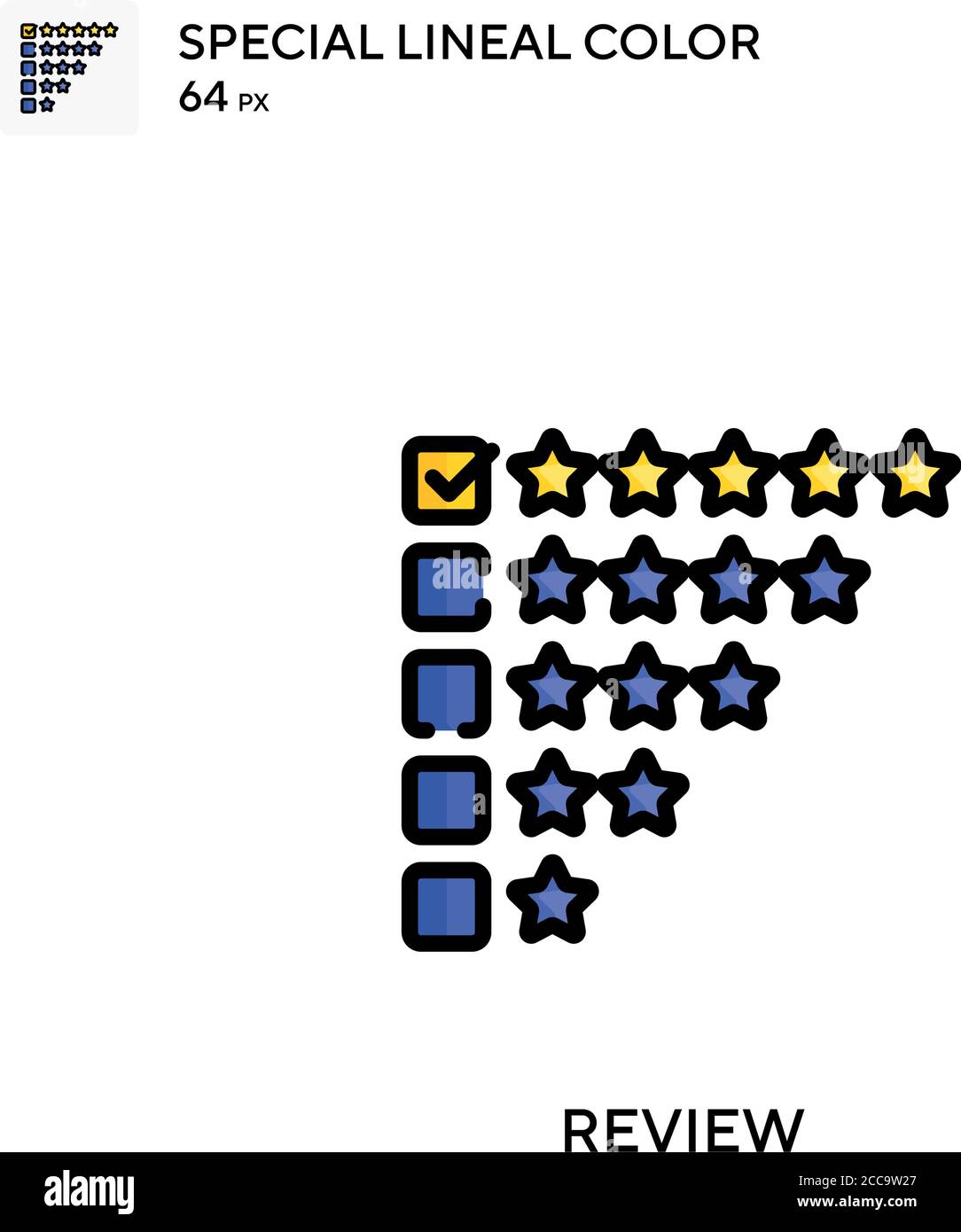 Review Special lineal color vector icon. Illustration symbol design ...