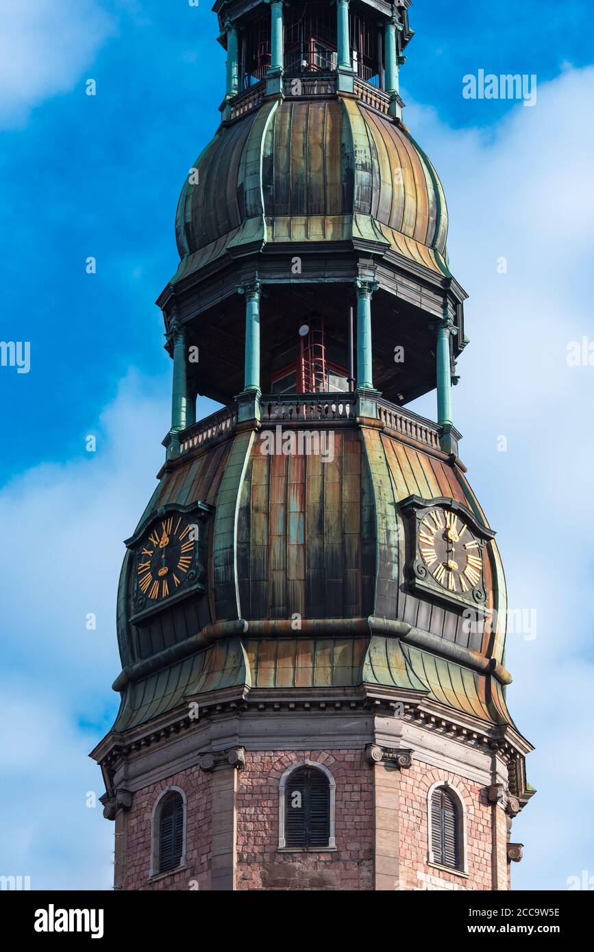 Riga st peters church tower hi-res stock photography and images - Alamy