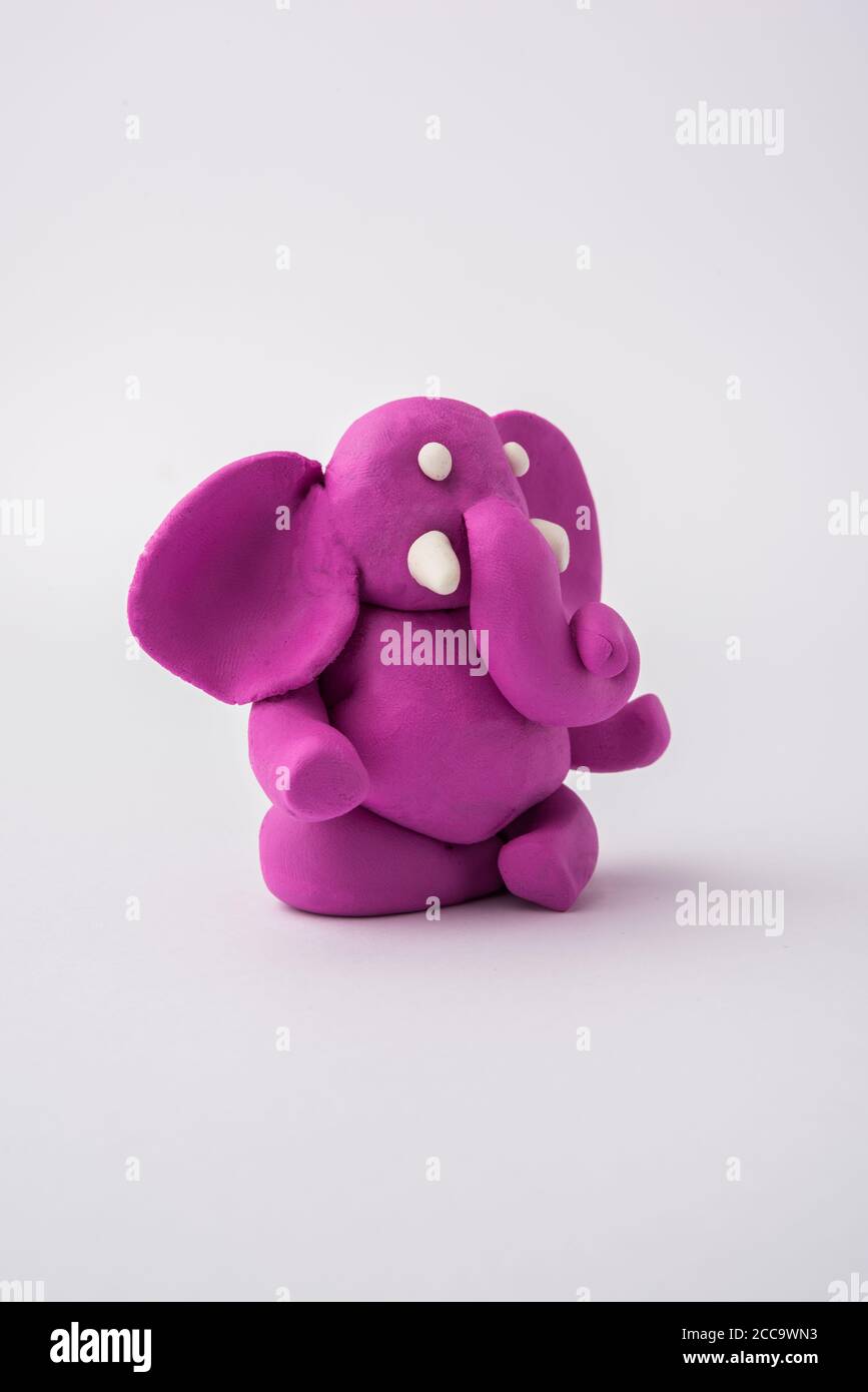 Homemade Lord Ganesha idol for Ganesh Chaturthi Festival using ...