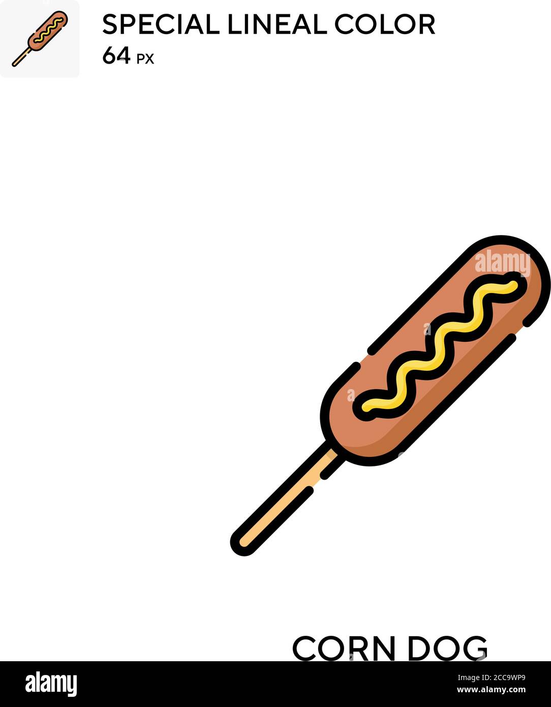 Corndog Stock Vector Images - Alamy