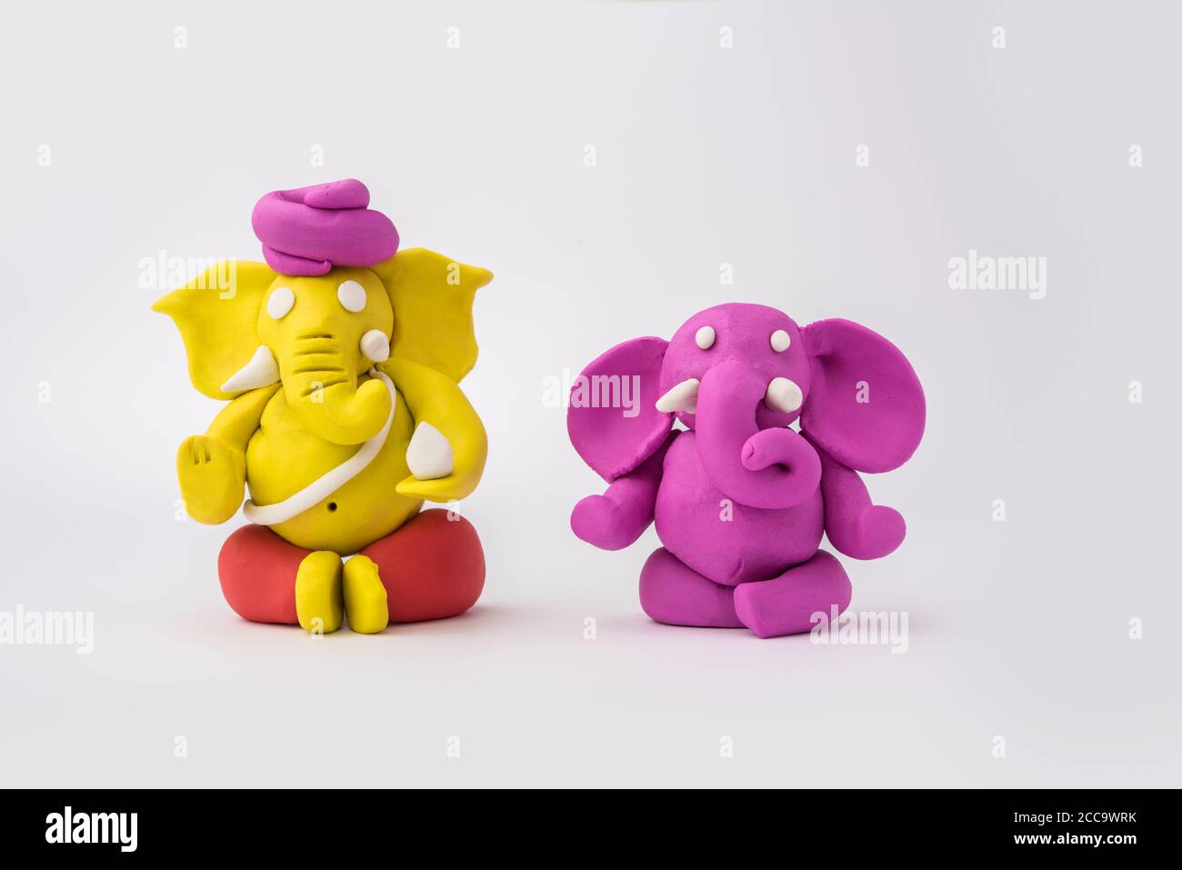 Homemade Lord Ganesha idol for Ganesh Chaturthi Festival using ...