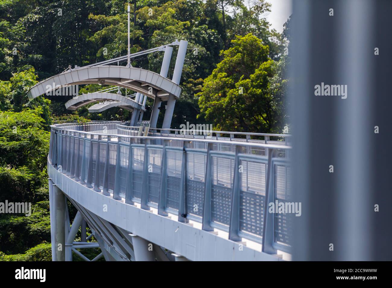 Fort Siloso Skywalk bridge, Sentosa, Singapore Stock Photo - Alamy