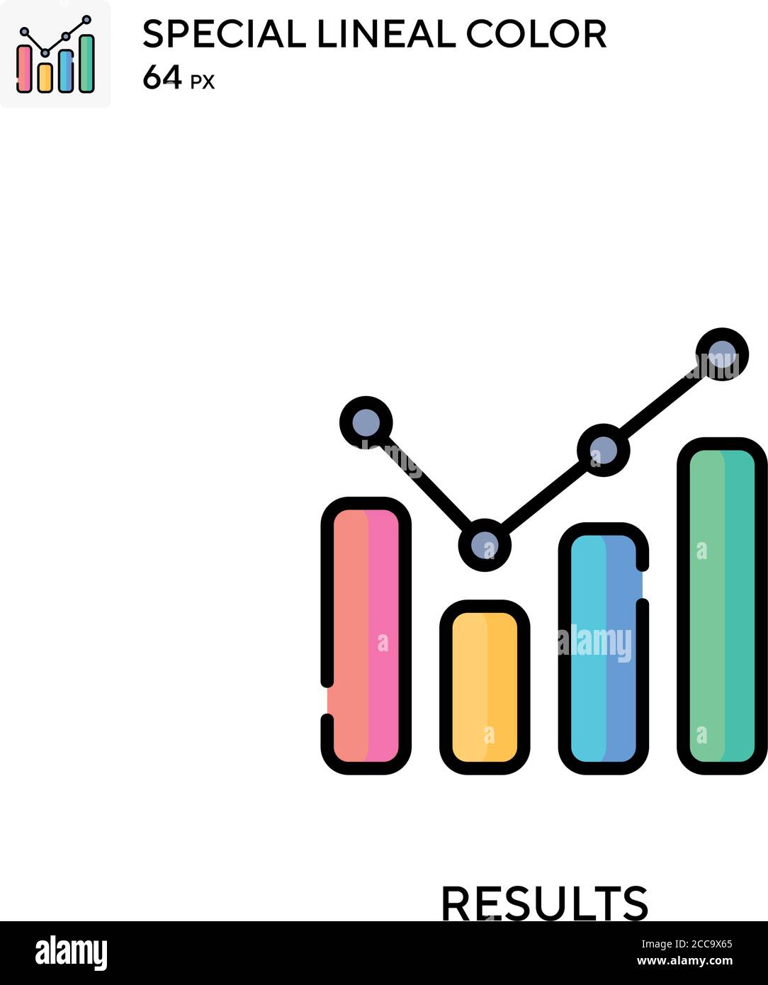Results Special lineal color vector icon. Illustration symbol design ...
