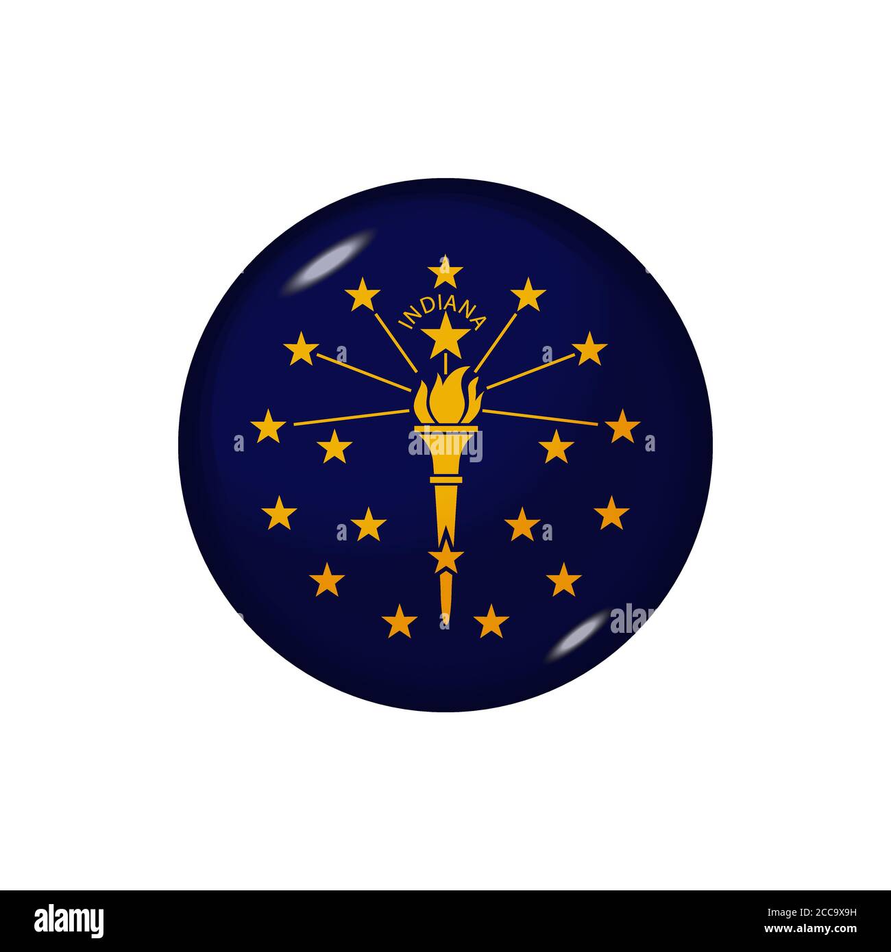 Indiana logo symbol icon flag hi-res stock photography and images - Alamy