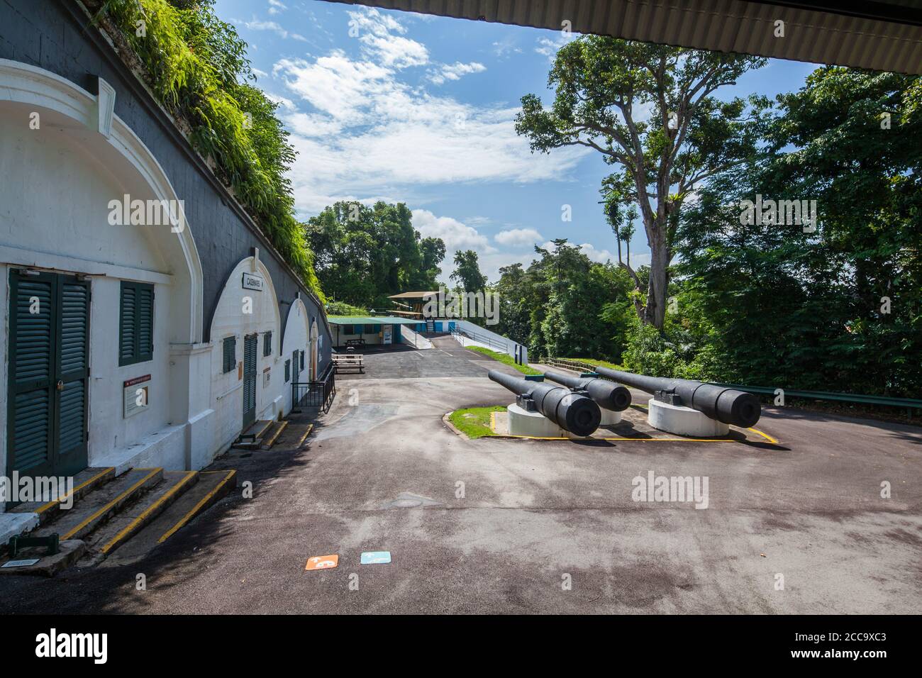 Fort Siloso Square open area, Sentosa, Singapore Stock Photo - Alamy