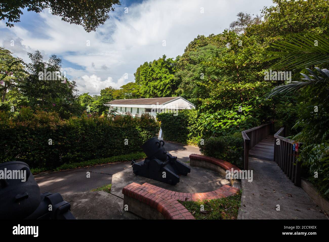 Walking pavement to Surrender Chamber building in the background ...