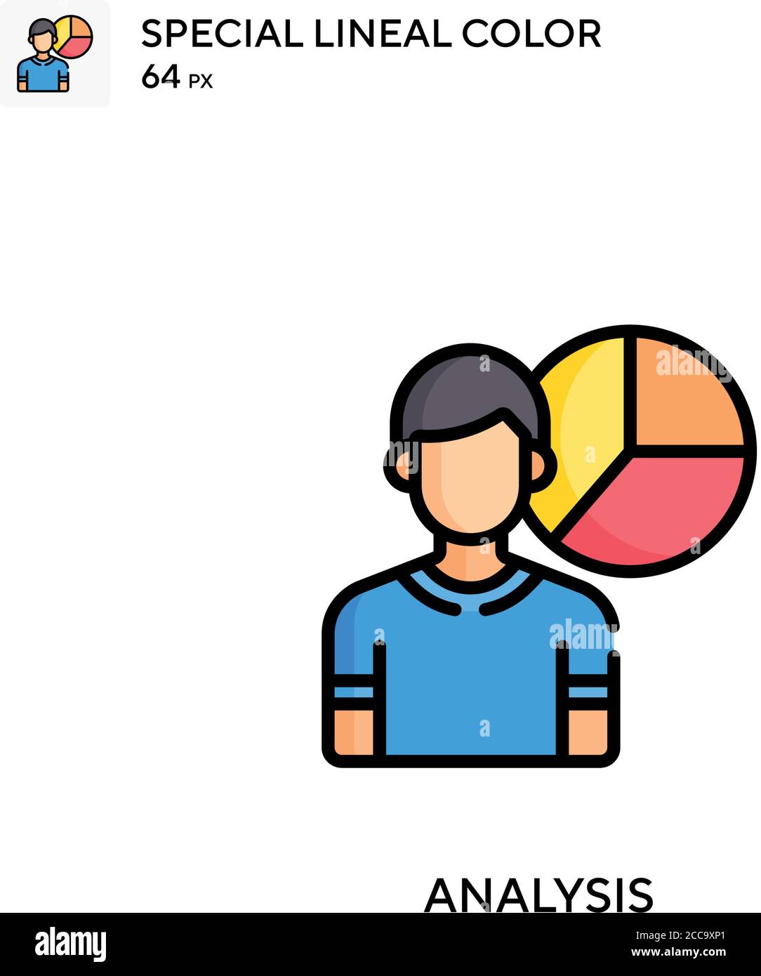 Analysis Special lineal color vector icon. Illustration symbol design template for web mobile UI ...