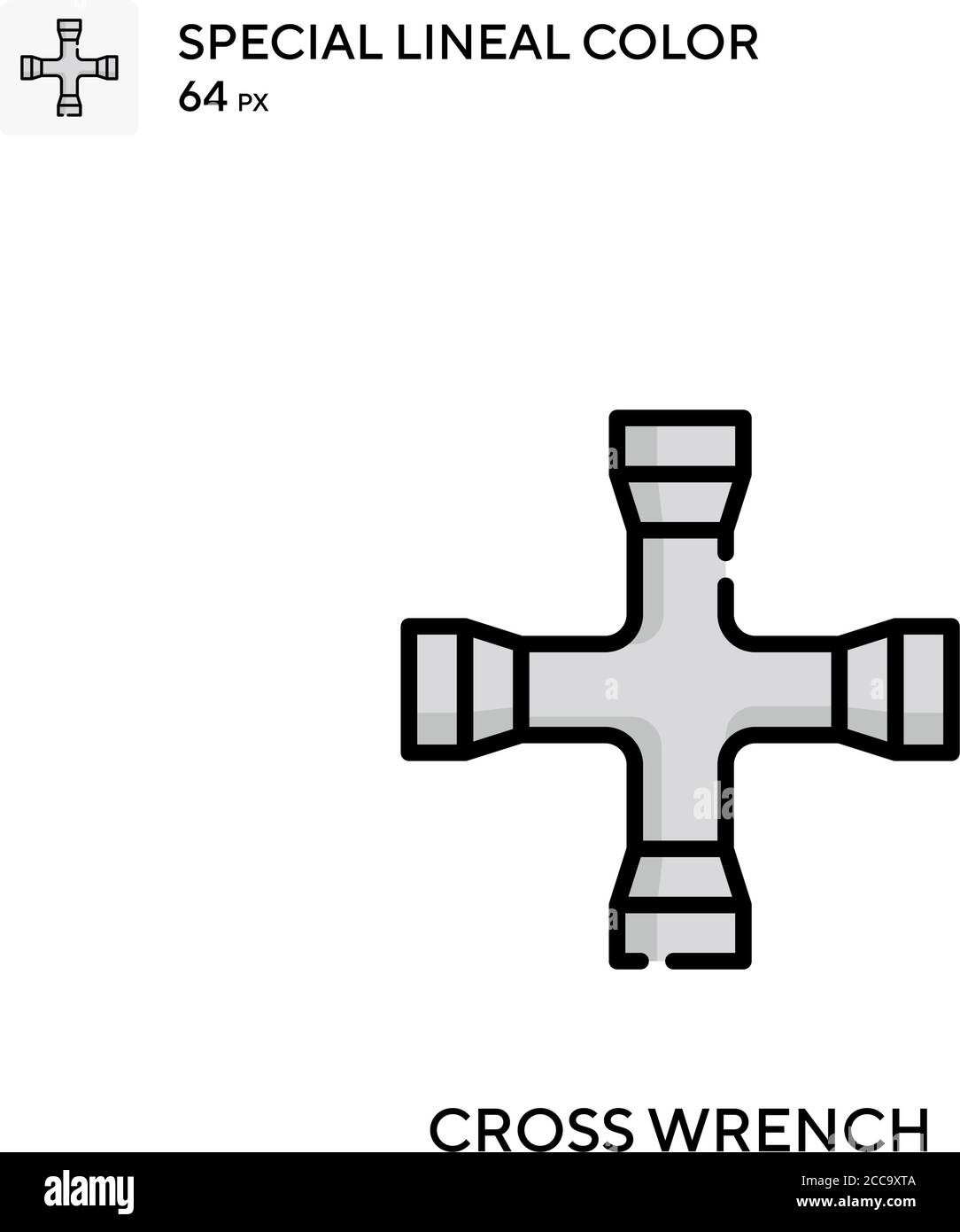 Cross steel wrench logo cross hi-res stock photography and images - Alamy