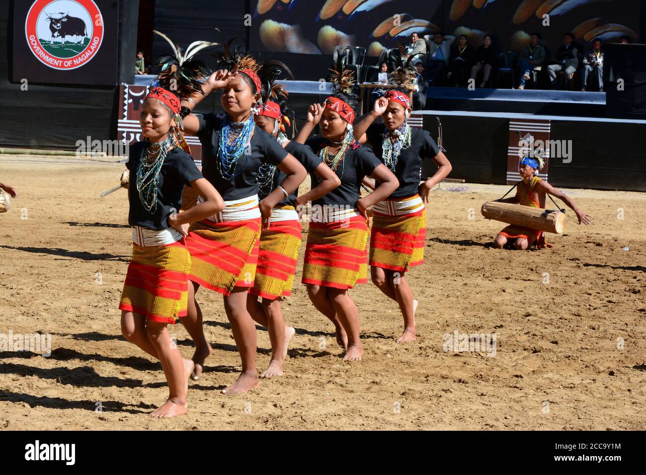 Naga tribal people are celebrating at Hornbill festival, Kohima ...